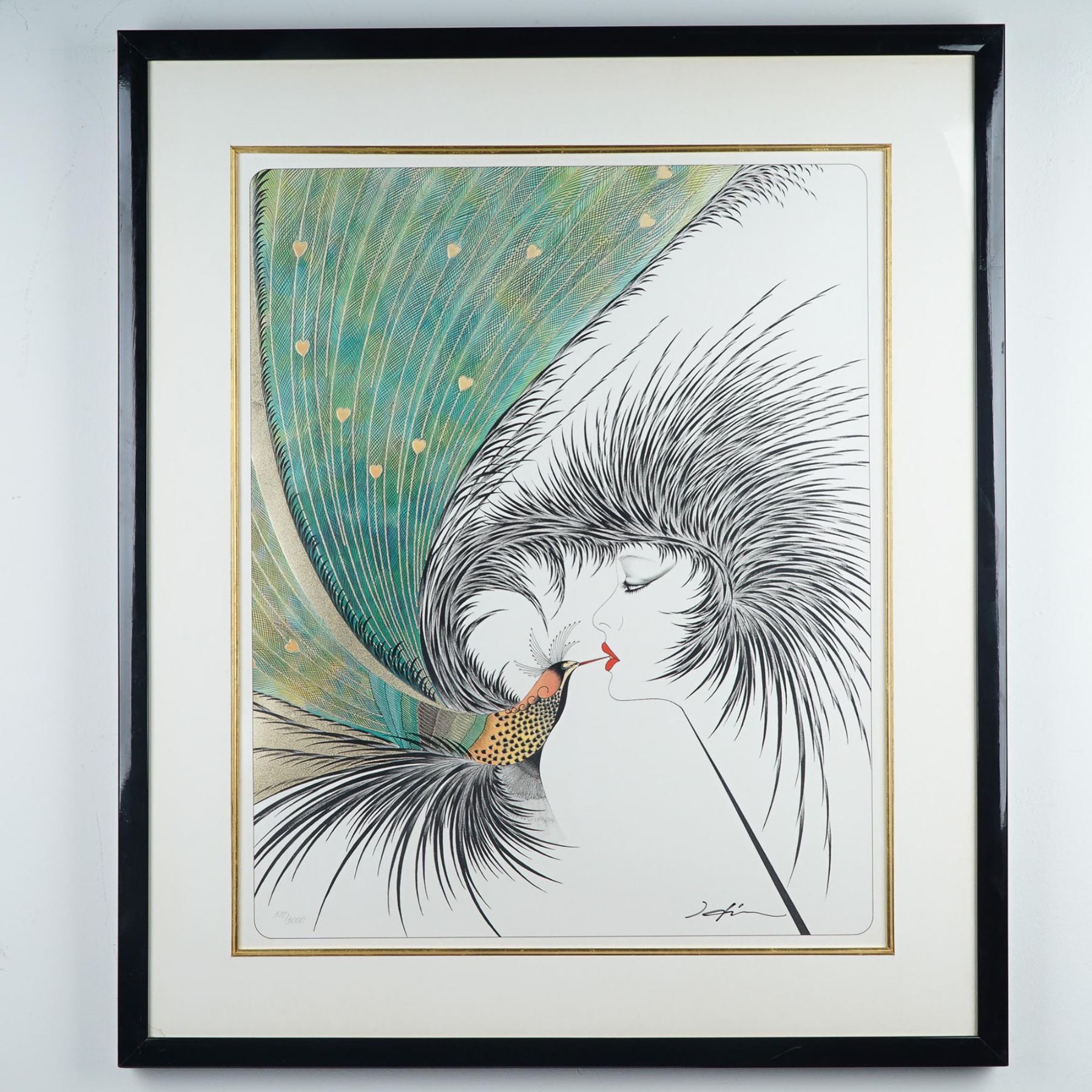 Hisashi Otsuka, Signed Serigraph on Paper, Royal Kiss