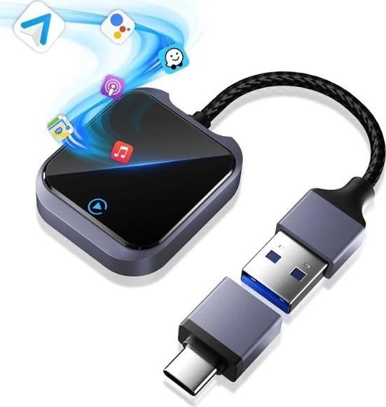 SEALED $69 2in1 Wireless Carplay & Android Adapter