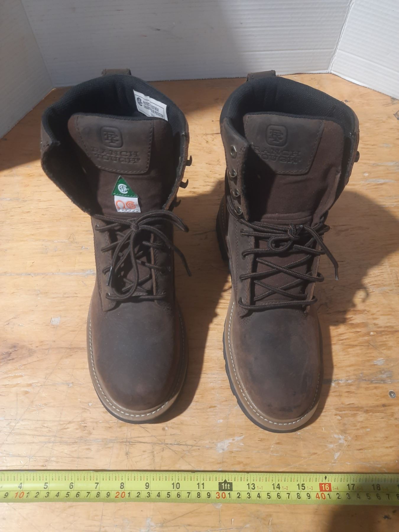 Ranch Tough Safety Shoes. (Size 10) - Schmalz Auctions