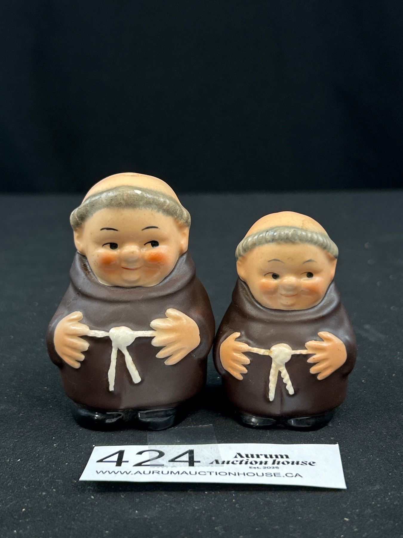 Vintage West Germany Goebel Fryer Tuck/Monk Salt and Pepper Shakers