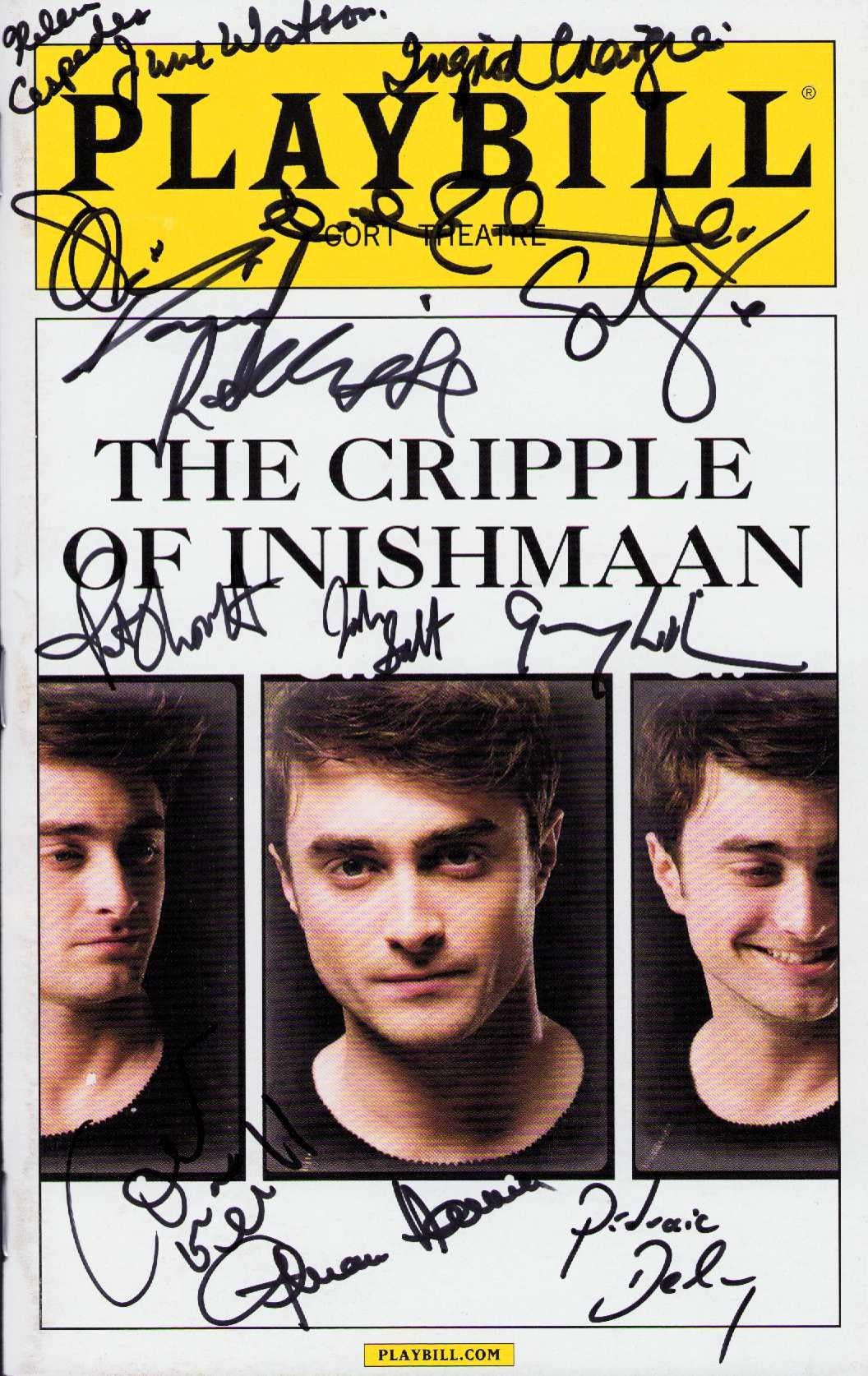 The Cripple of Inishmann signed cast Playbill