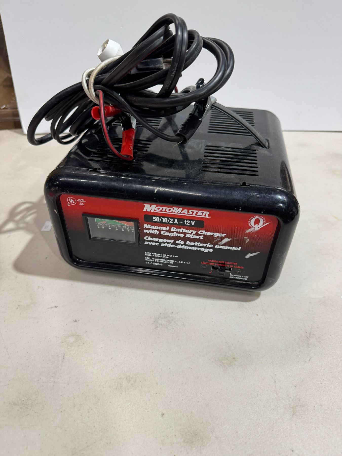 Motor master manual battery charger