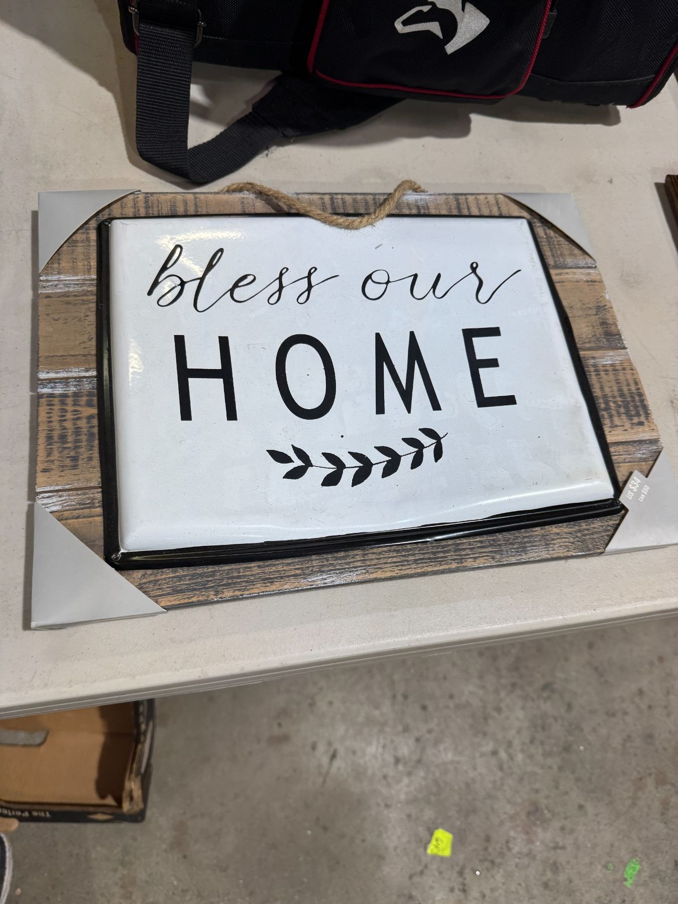 Bless our home while hanging