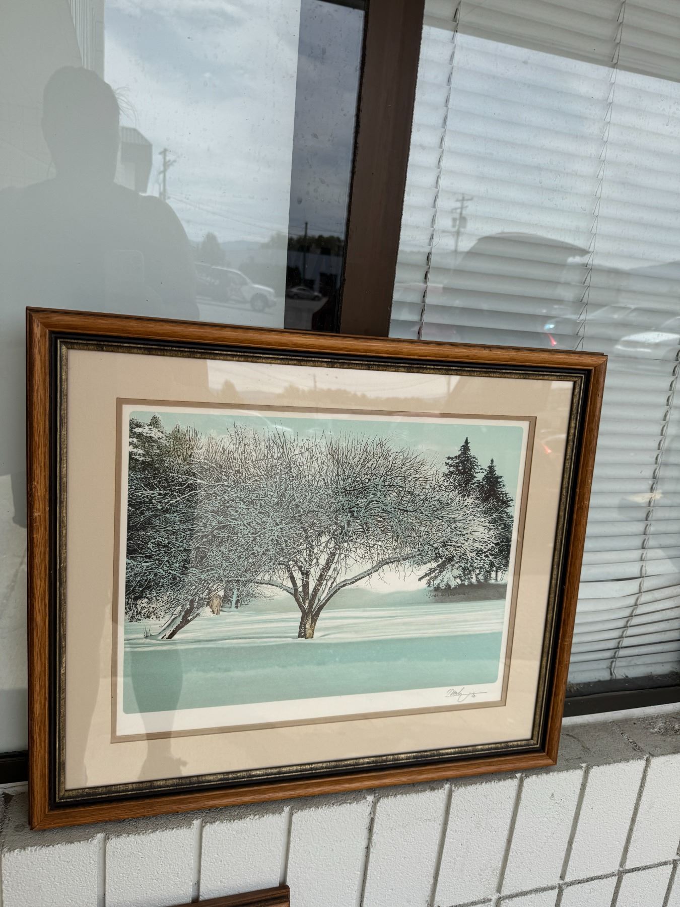 After snowfall by Ken Dandy limited edition colored lithograph