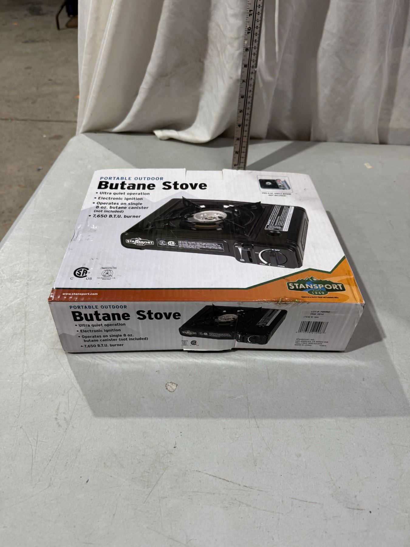 Portable outdoor butane stove