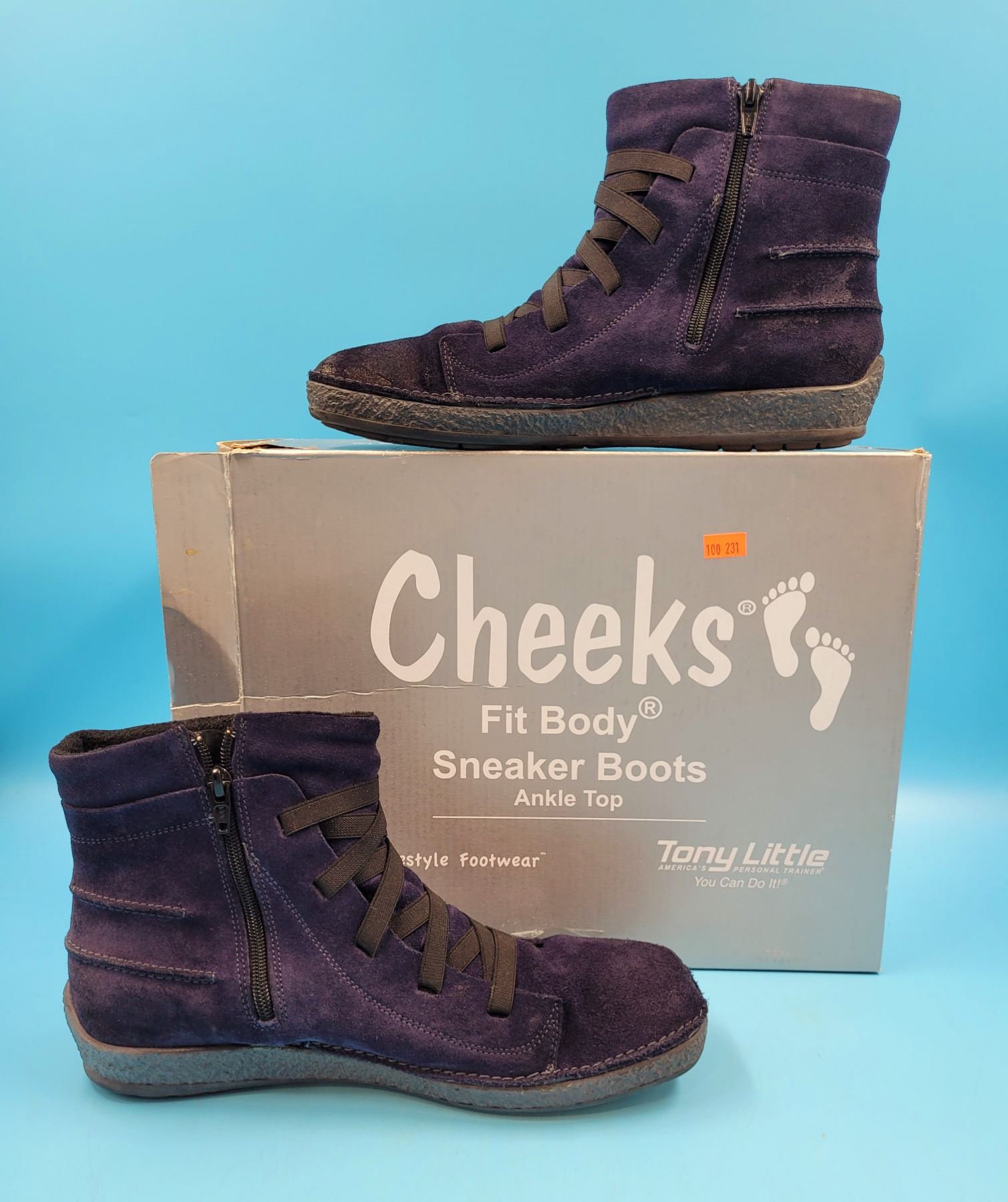 Tony Little Cheeks Fit Body Ankle Sneaker Boots