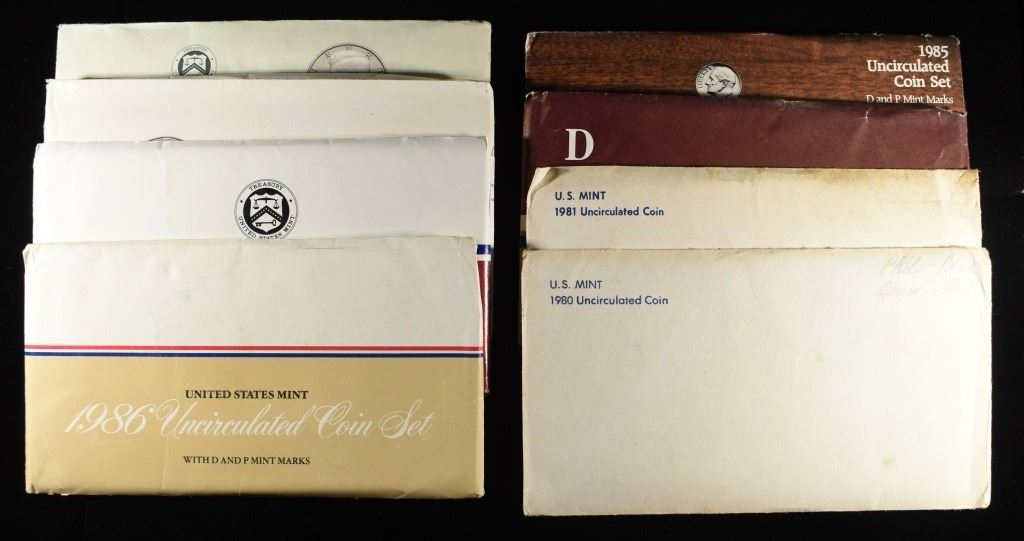 COMPLETE DECADE MINT SETS 1980S