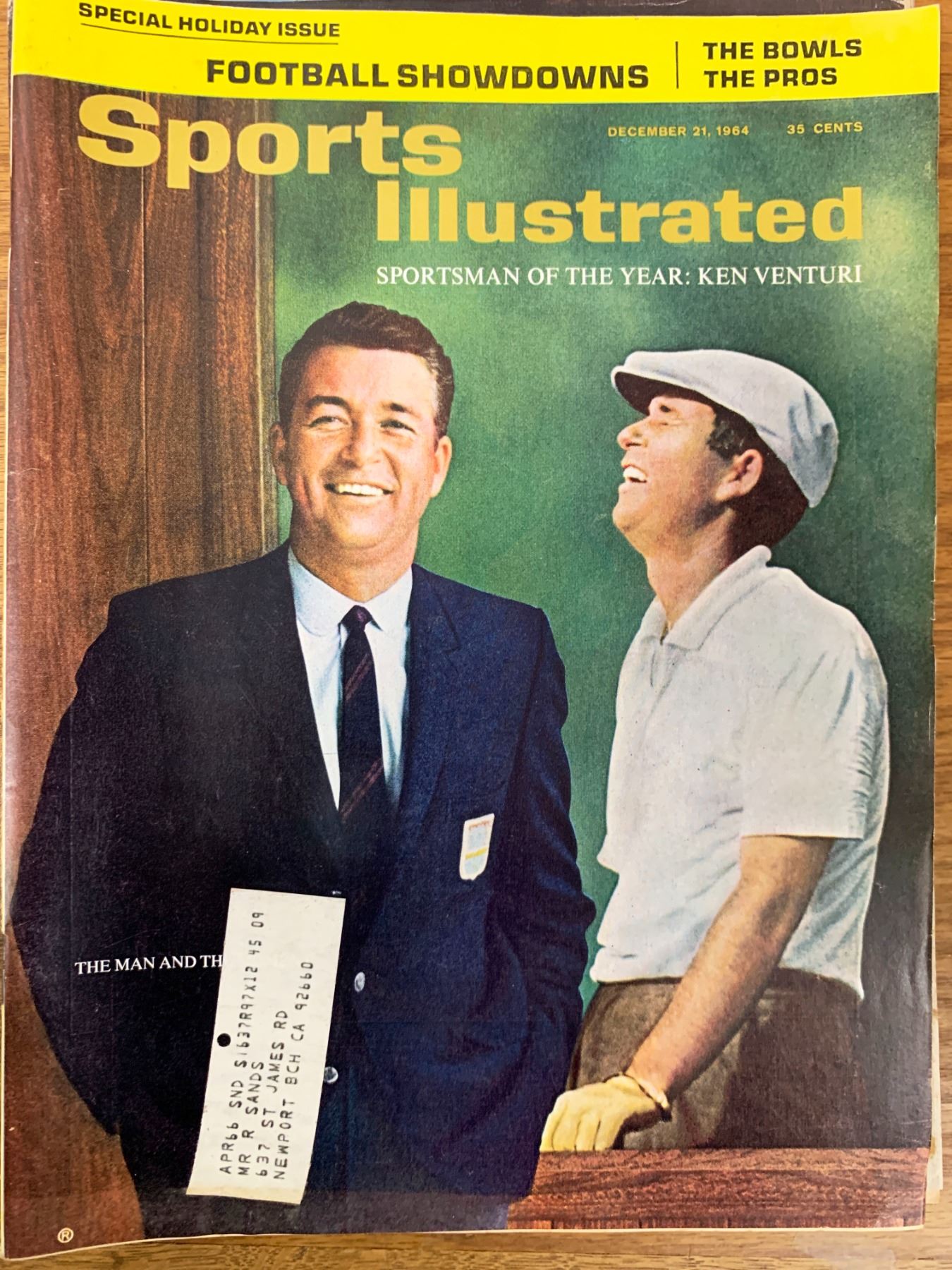 Sports Illustrated Magazine 1964 Ken Venturi Issue