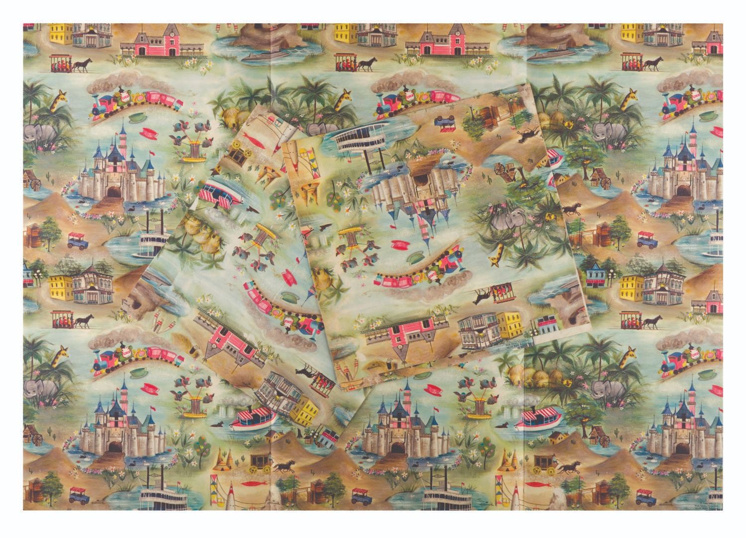 A Disneyland Hallmark Gift Wrap Collection.