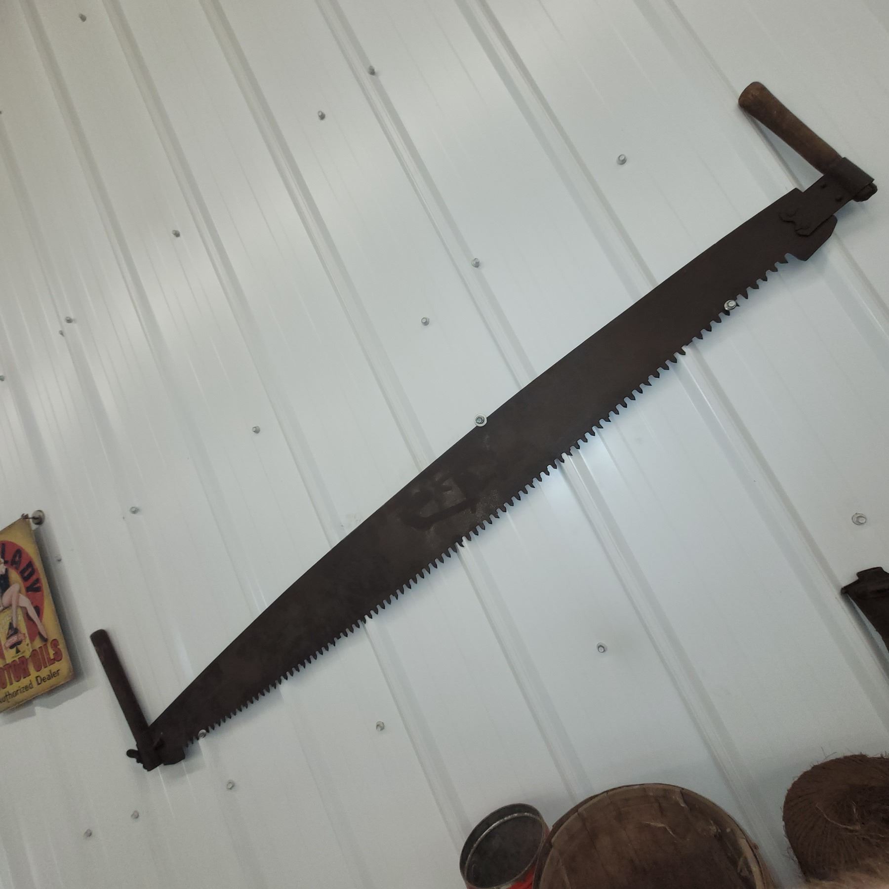 Antique 2 Man Cross Cut "Misery Whip" Saw