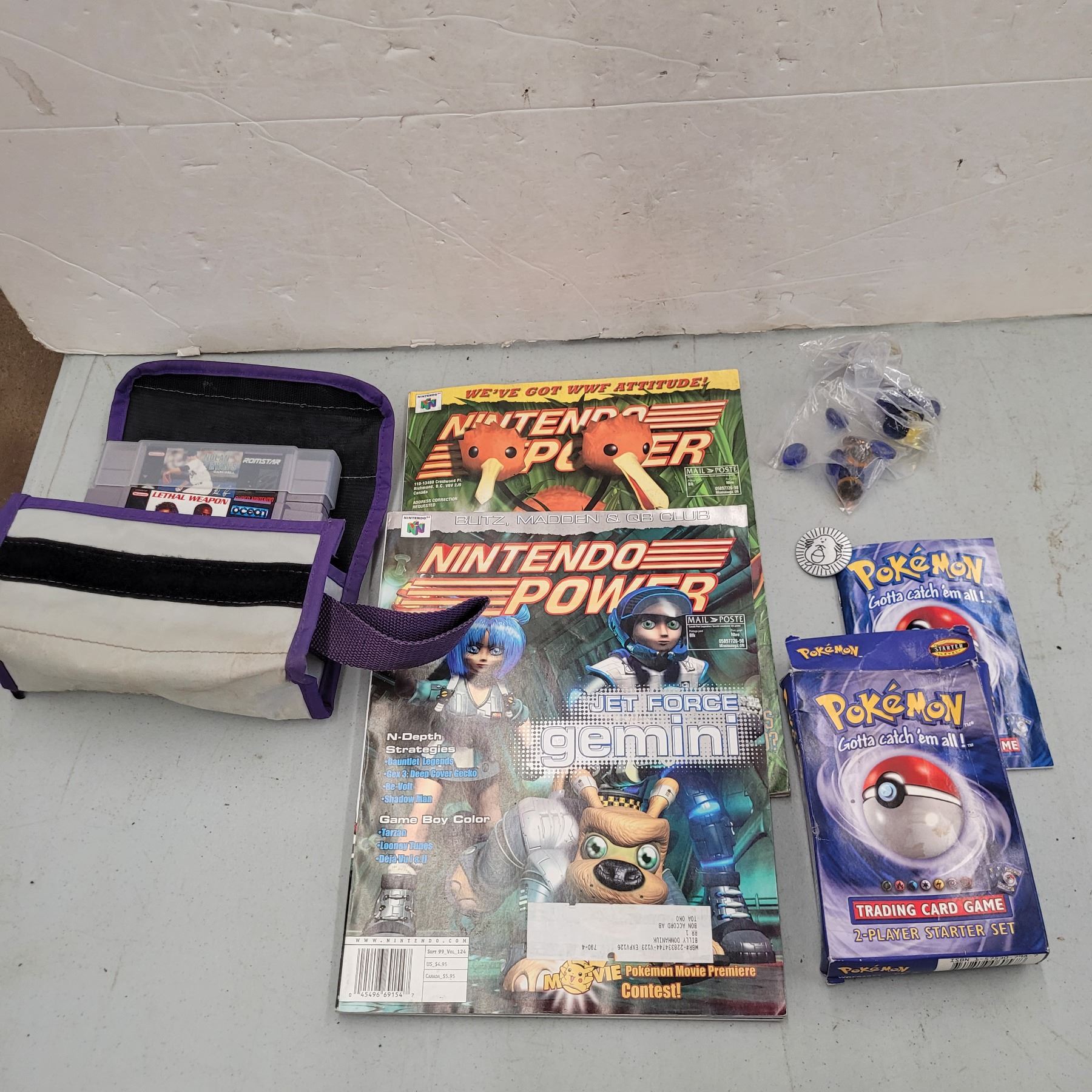 Lot of 2 Super Nintendo Game Cartridges, Pokemon Box 1990s, Nintendo ...