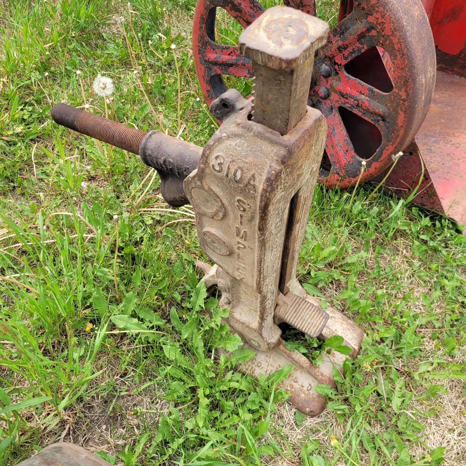 Vintage Railroad Jack Stand - Simplex Model 310A