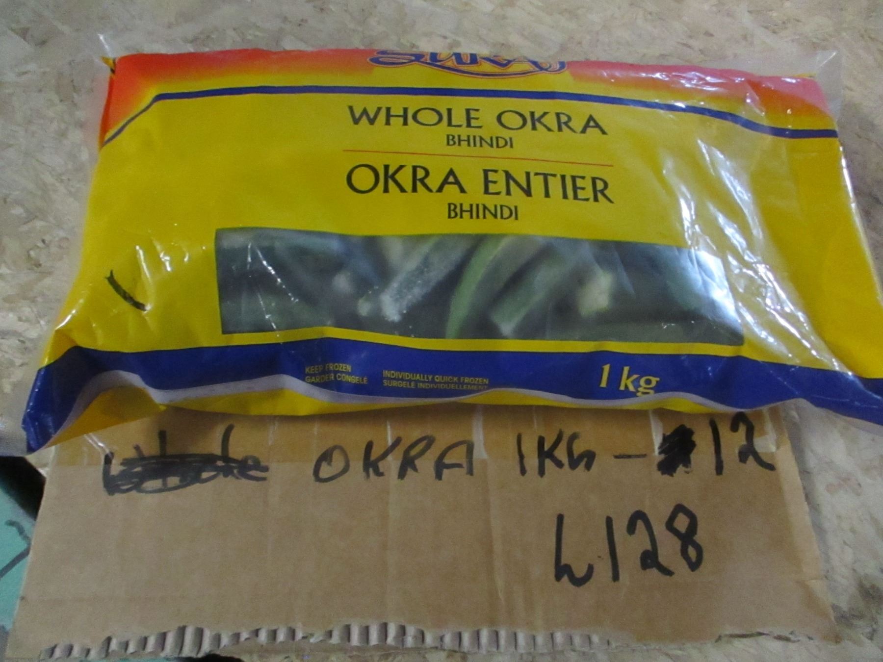 FROZEN: WHOLE OKRA (1 KG) - BAG