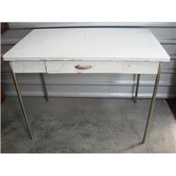 Vintage Metal Top Table