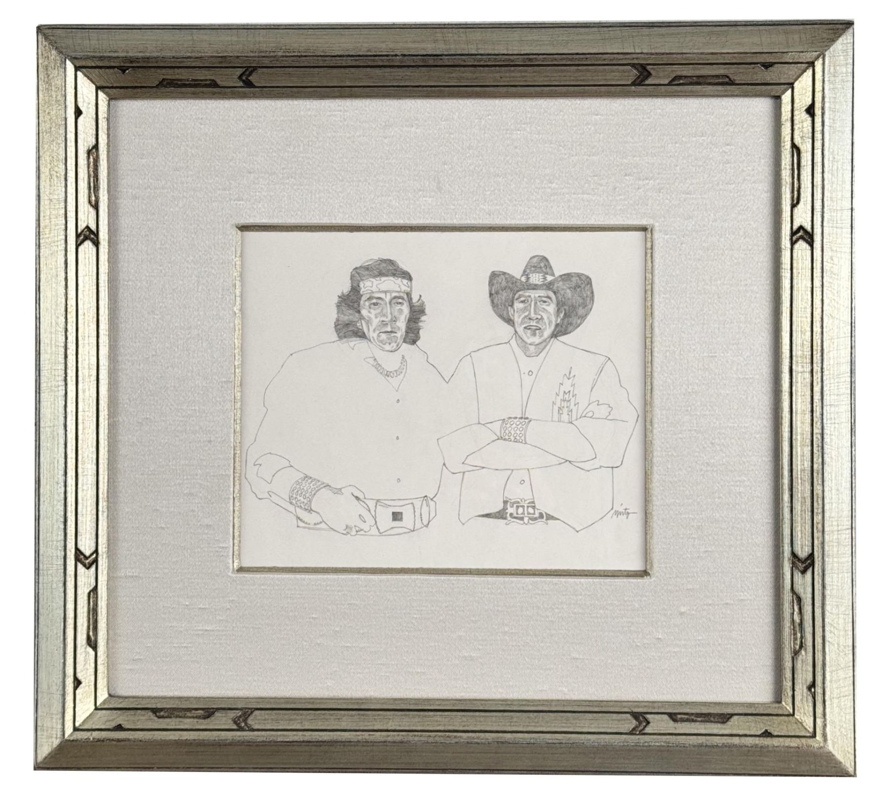 John Nieto Armond Lara Self Portrait Drawing