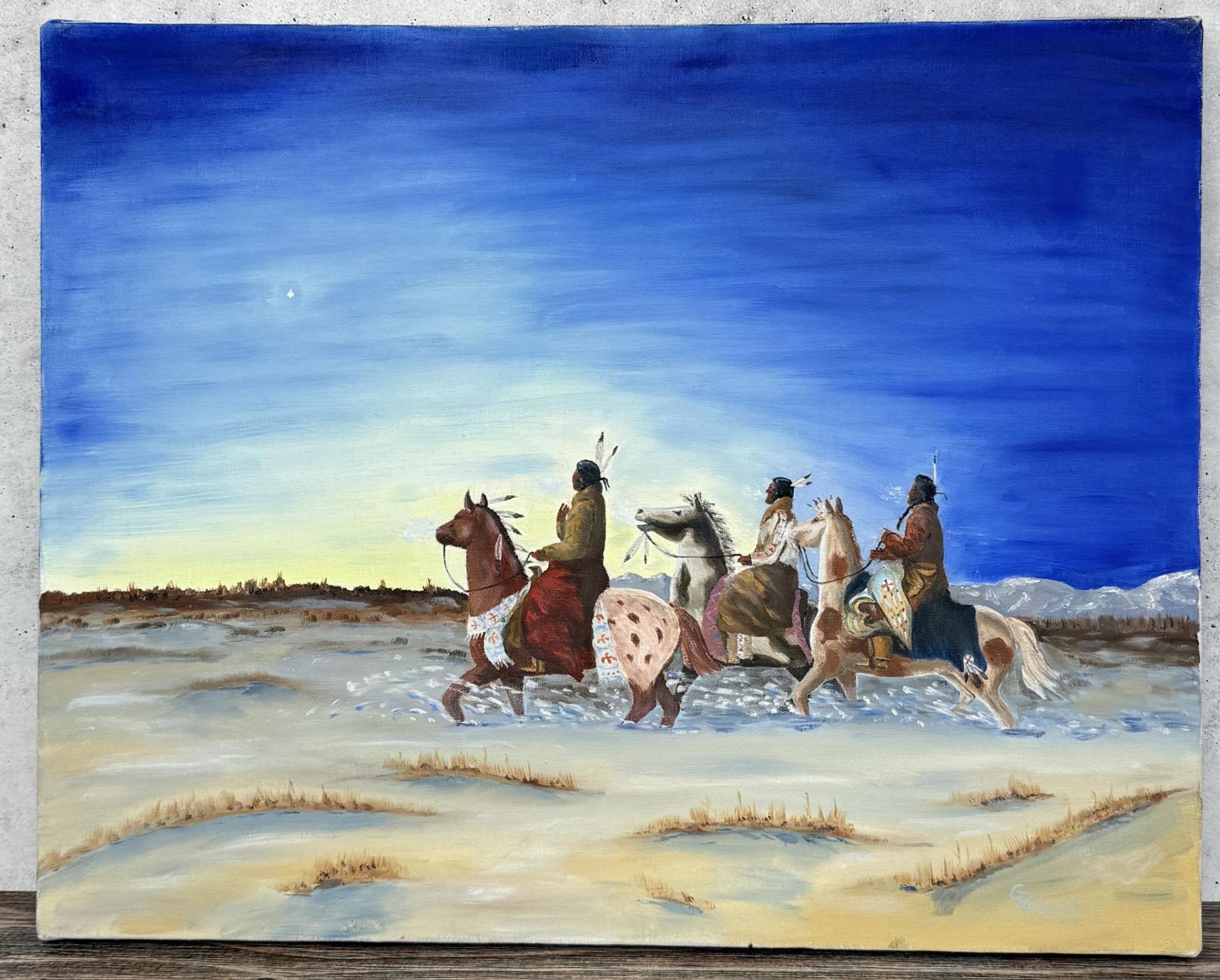 Gerald Gerry Roberts Indian Painting