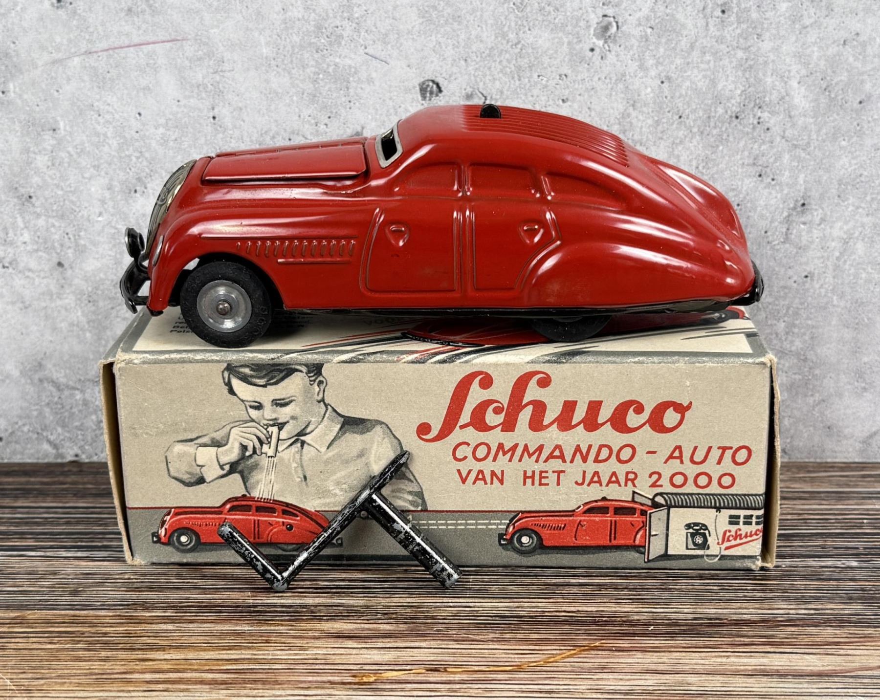 Schuco Kommando Anno 2000 Wind Up Toy Car
