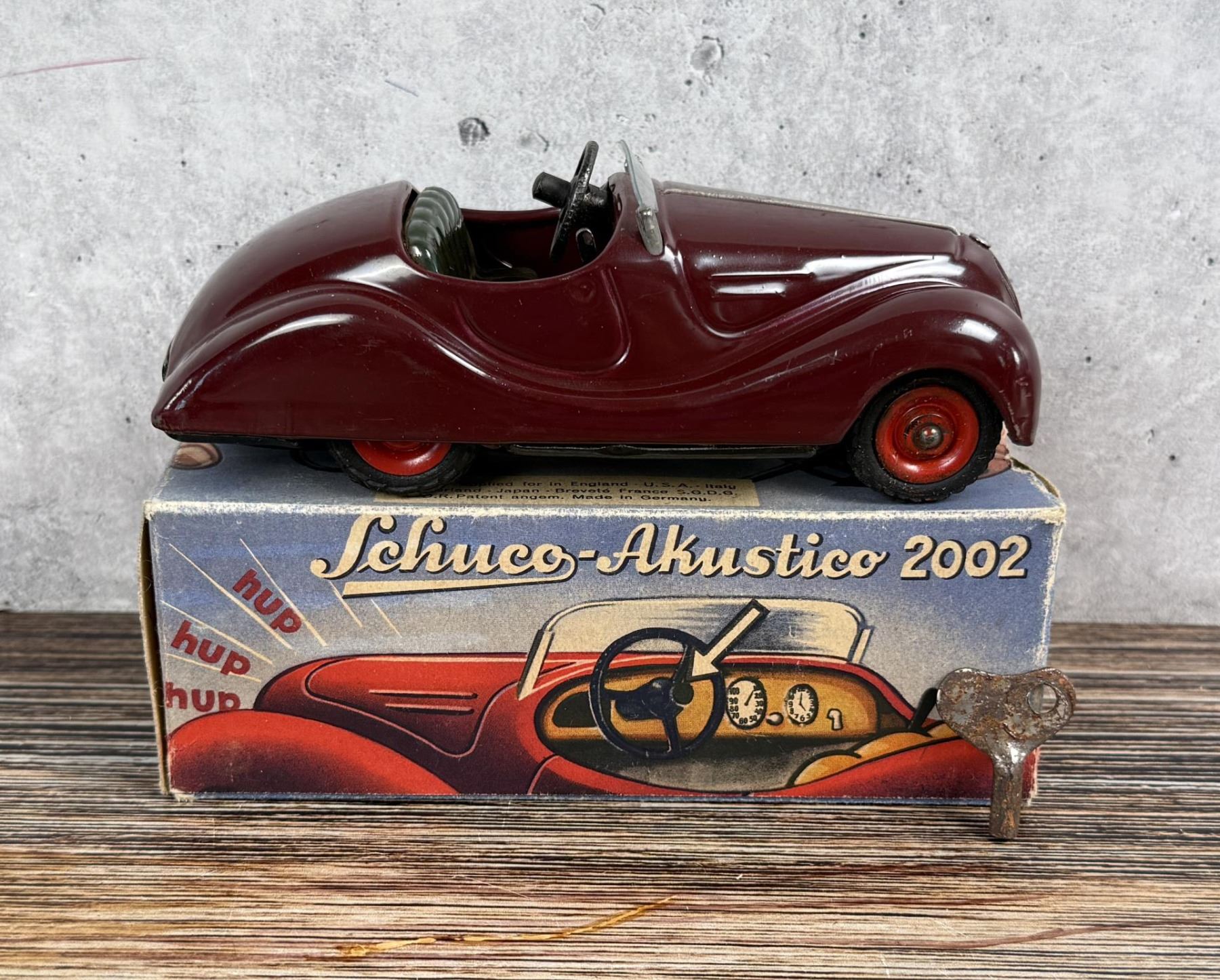 Schuco Akustico 2002 Wind Up Toy Car