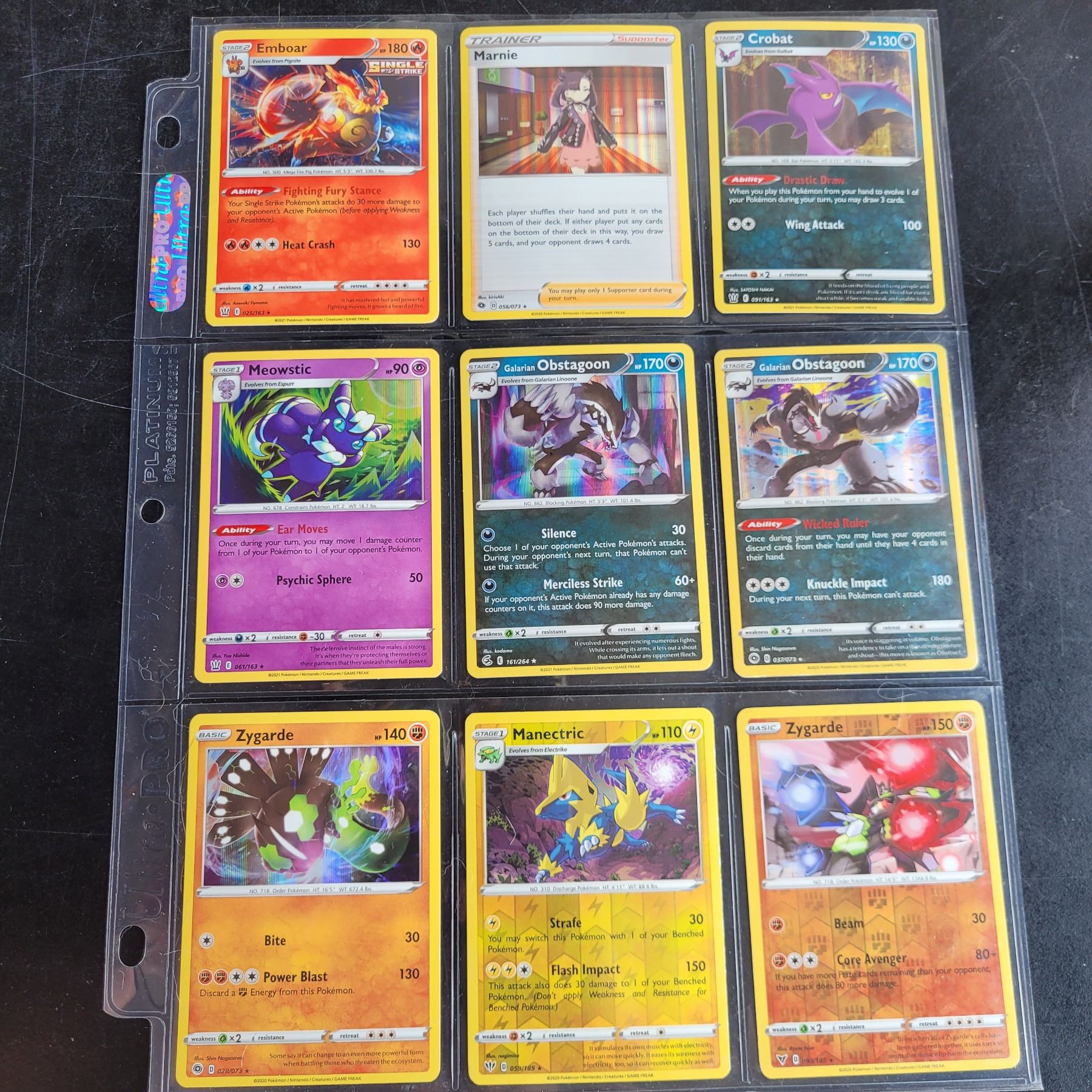 9 X Collectors Pokemon Cards