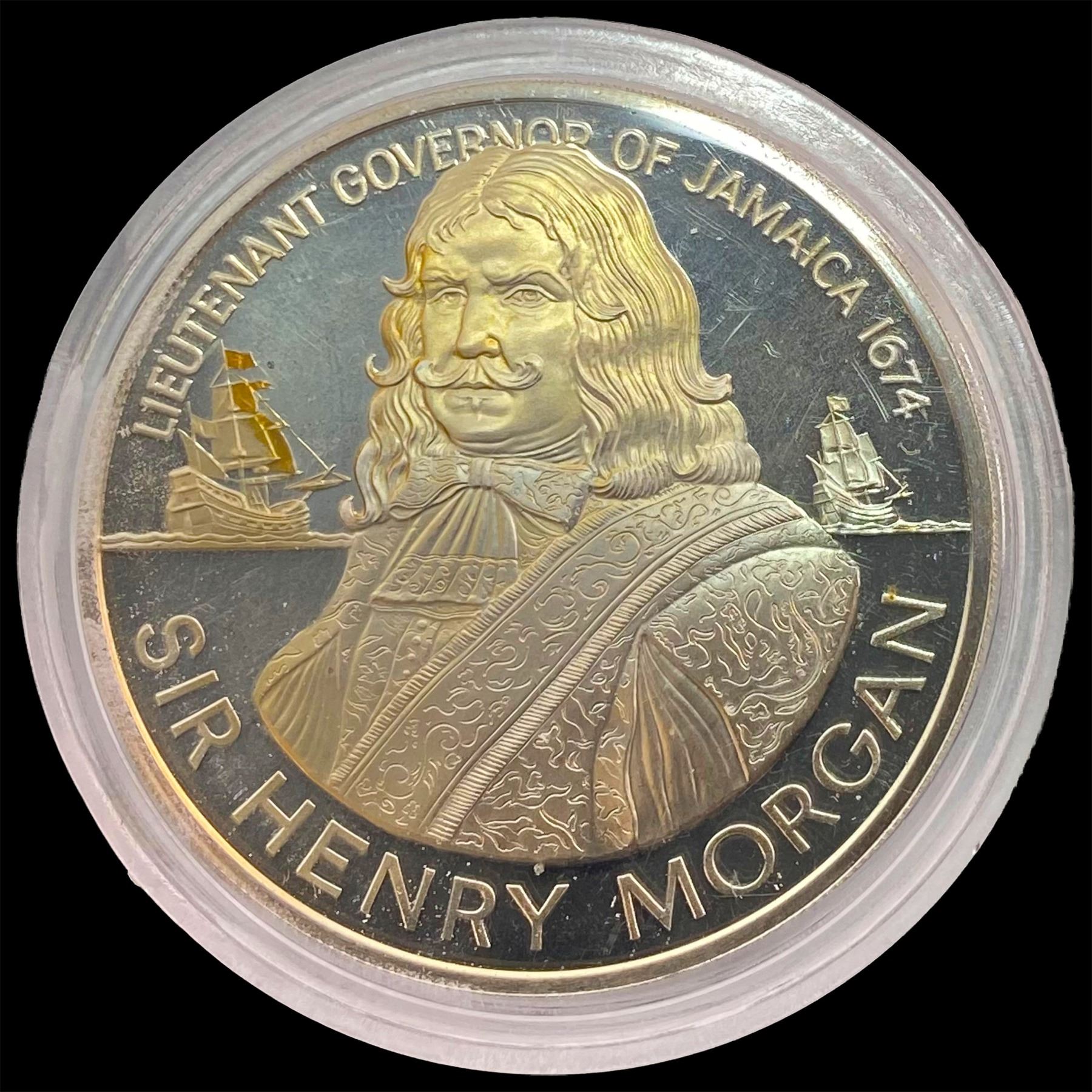 1974 Jamaica Henry Morgan Silver $10 CHOICE PROOF