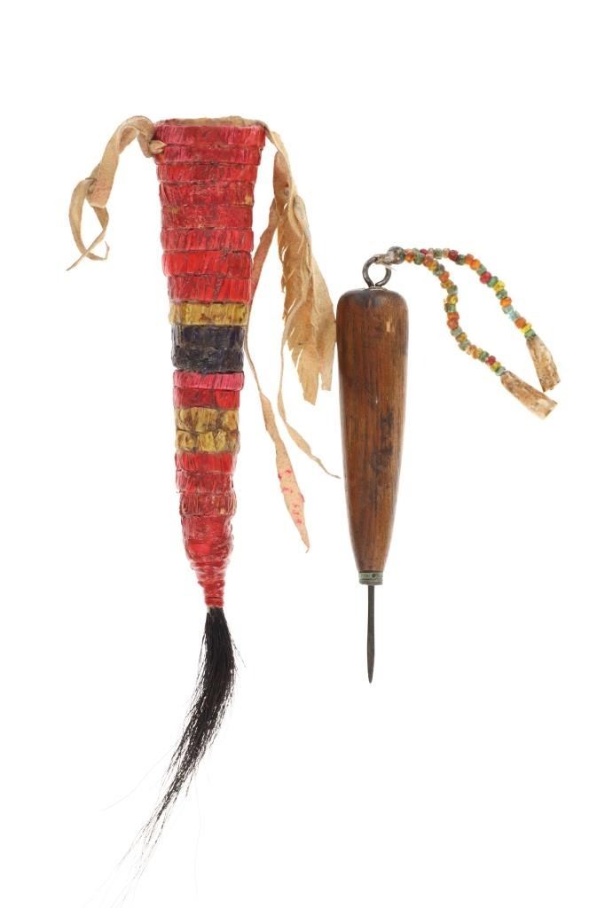 Northern Plains Fully Quilled Awl Case ca. 1950's
