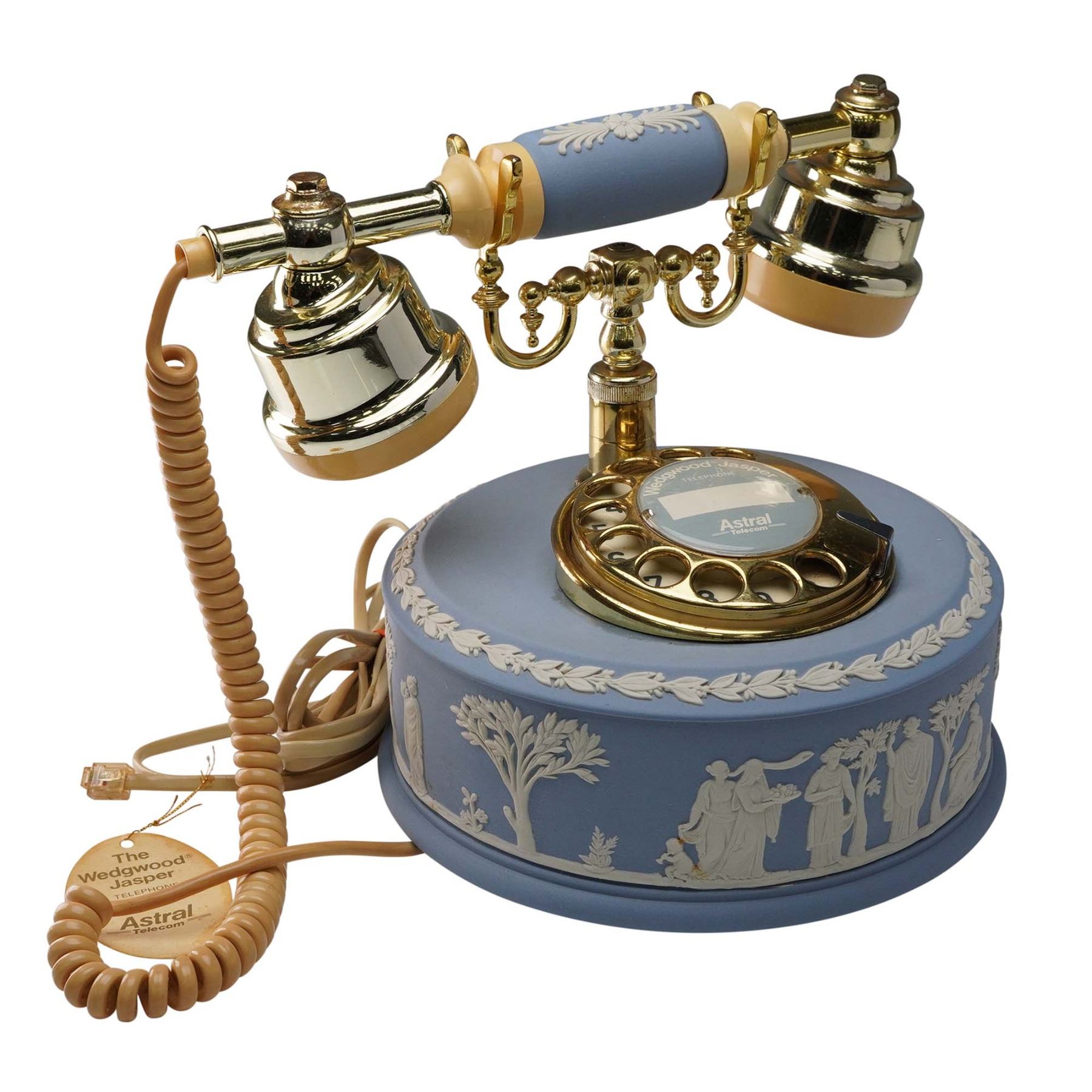 Wedgwood Light Blue Jasperware Rotary Phone