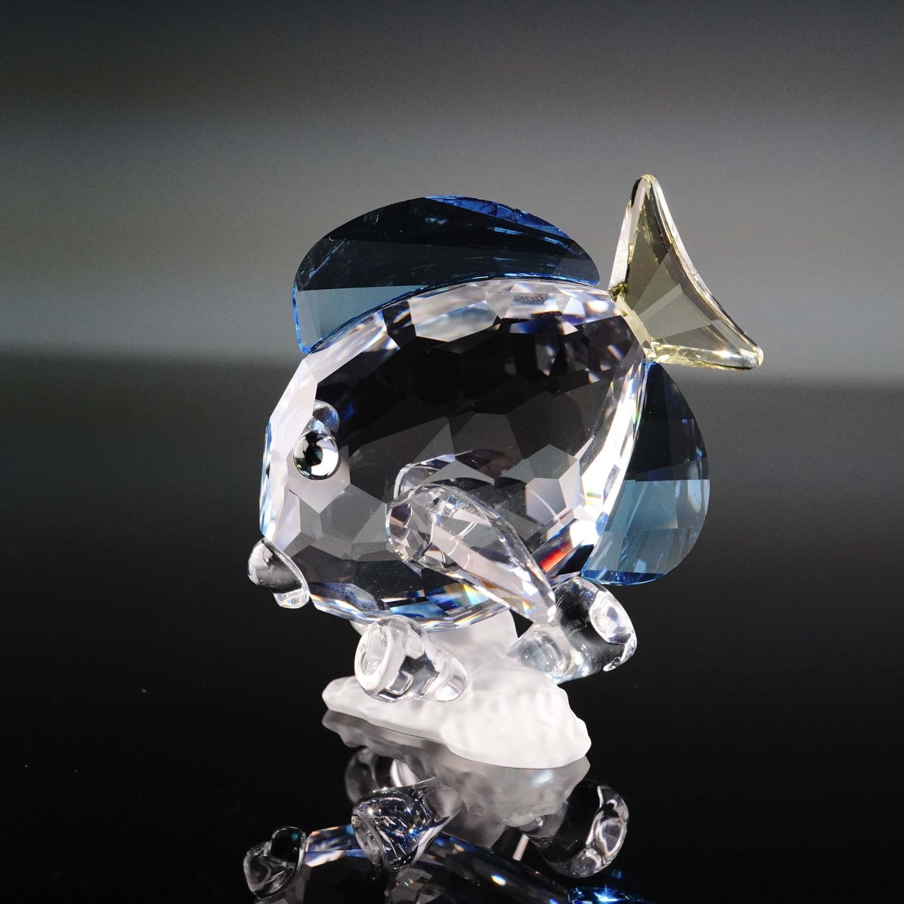 Swarovski Crystal Figurine, Tang Fish Blue