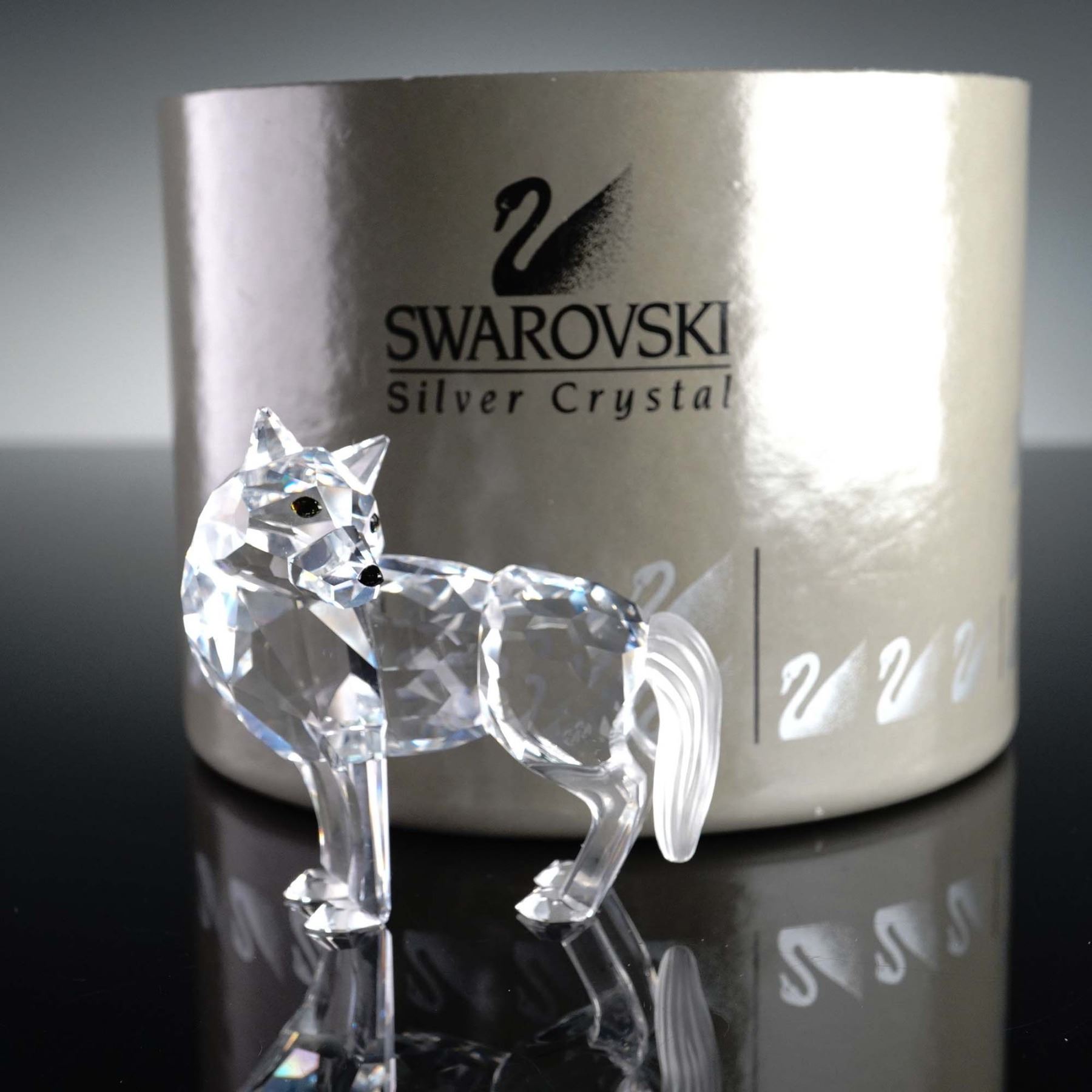 Swarovski Crystal Figurine, Wolf