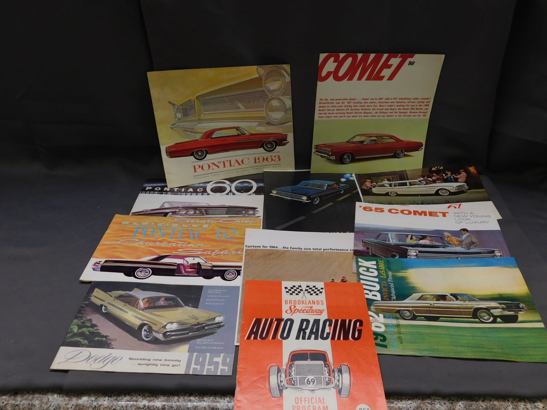 Lot of Vintage Automotive Brochures Pamphlets65 Comet, 60 Pontiac ...
