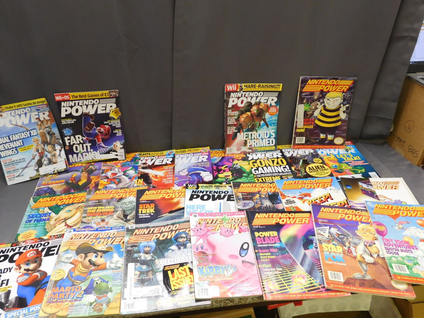 Lot of 26 Nintendo Power Magazines Various Years & Generations