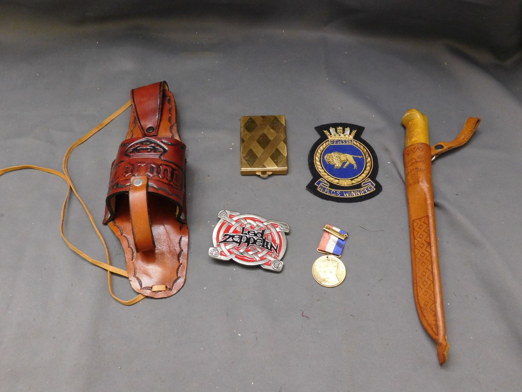 Corona Beer Holster, Finland Fish Knife, Led Zeppelin Belt Buckle ...