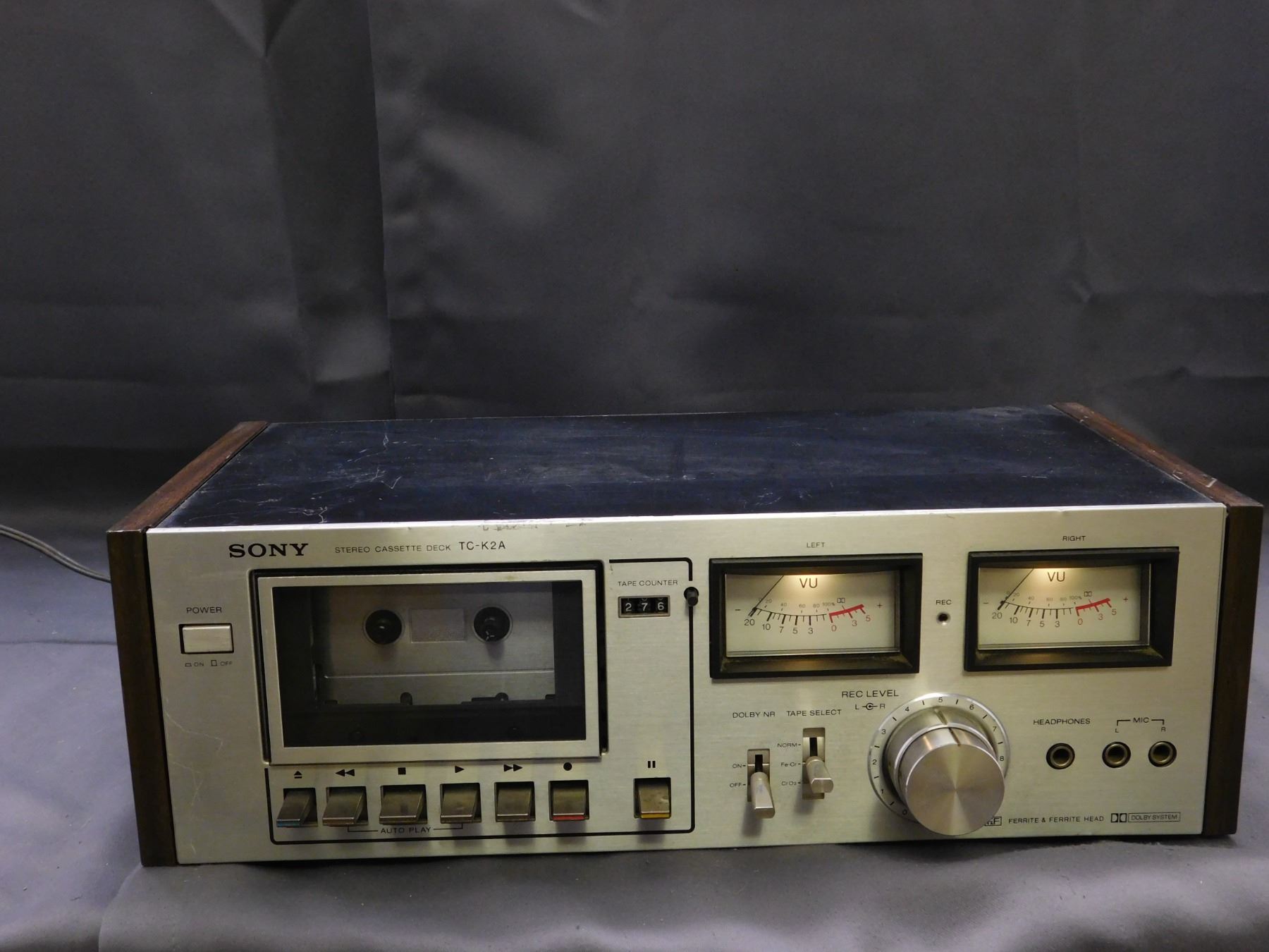 SONY TC-K2A Stereo Cassette Deck