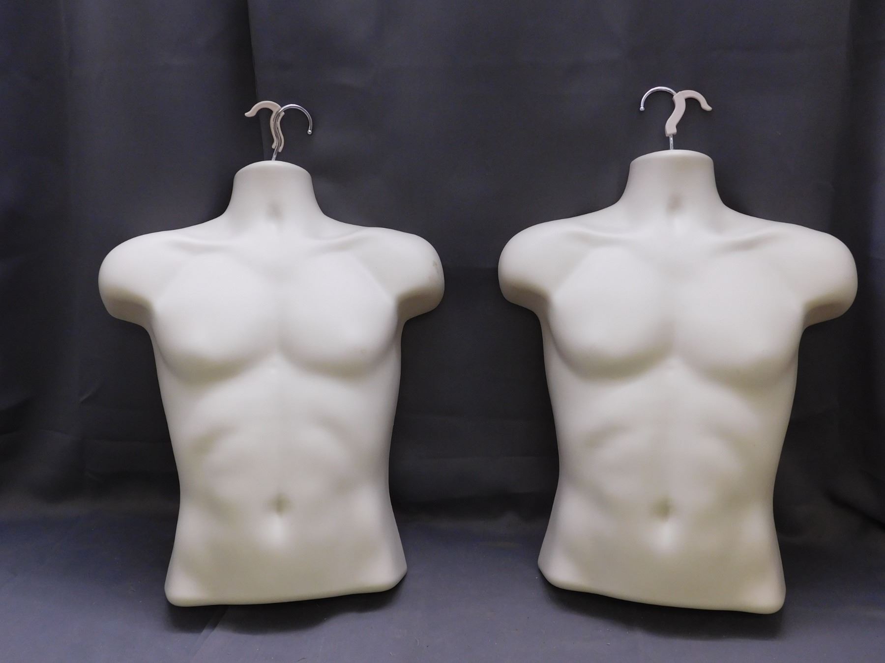 Lot of 2 Male Chest Mannequins