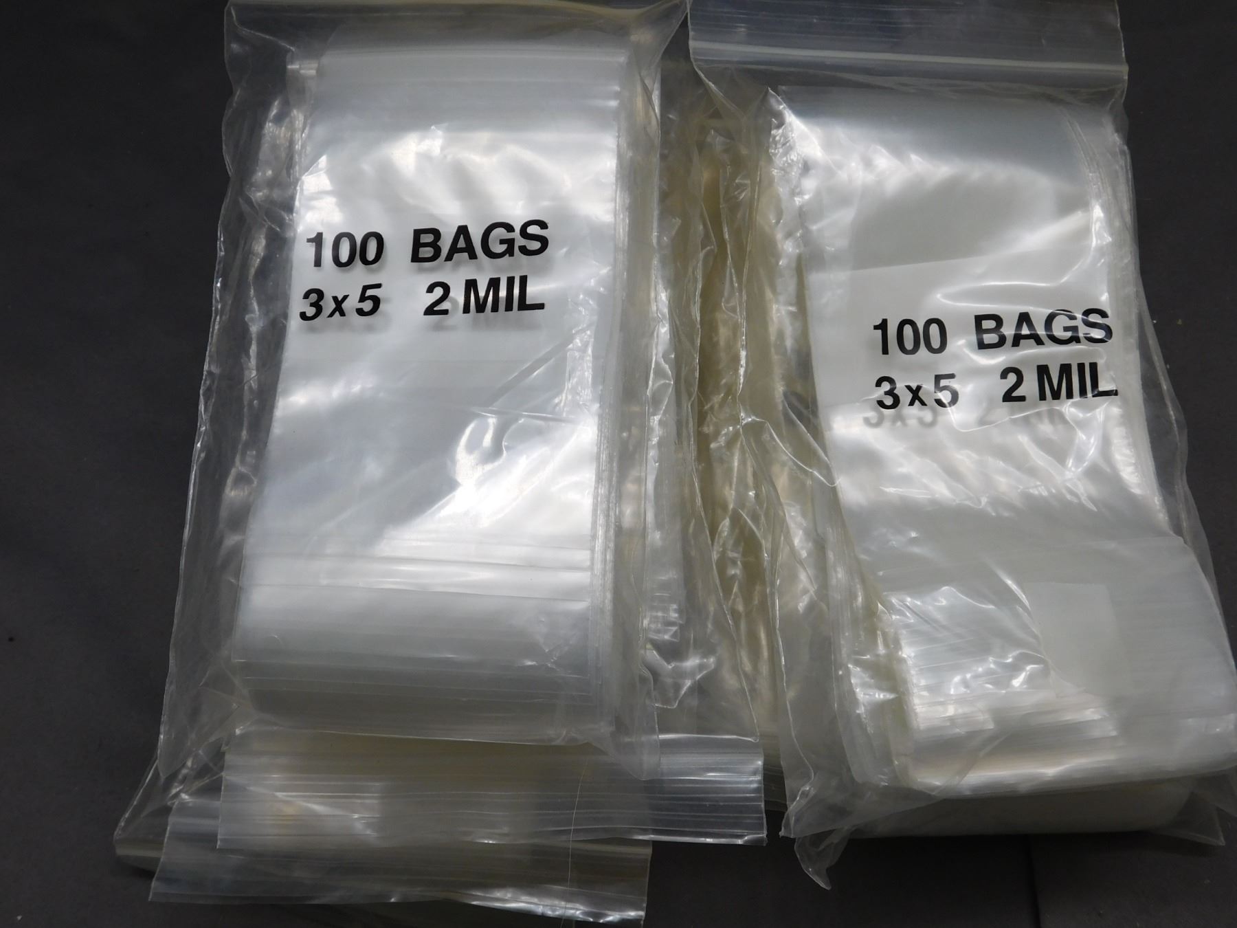 Lot of 1000 3x5 Plastic Bags