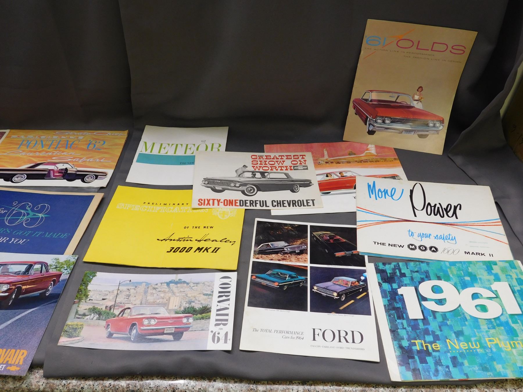 Lot of Vintage Automotive Brochures Pamphlets 61 Olds, Plymouth, Ford ...