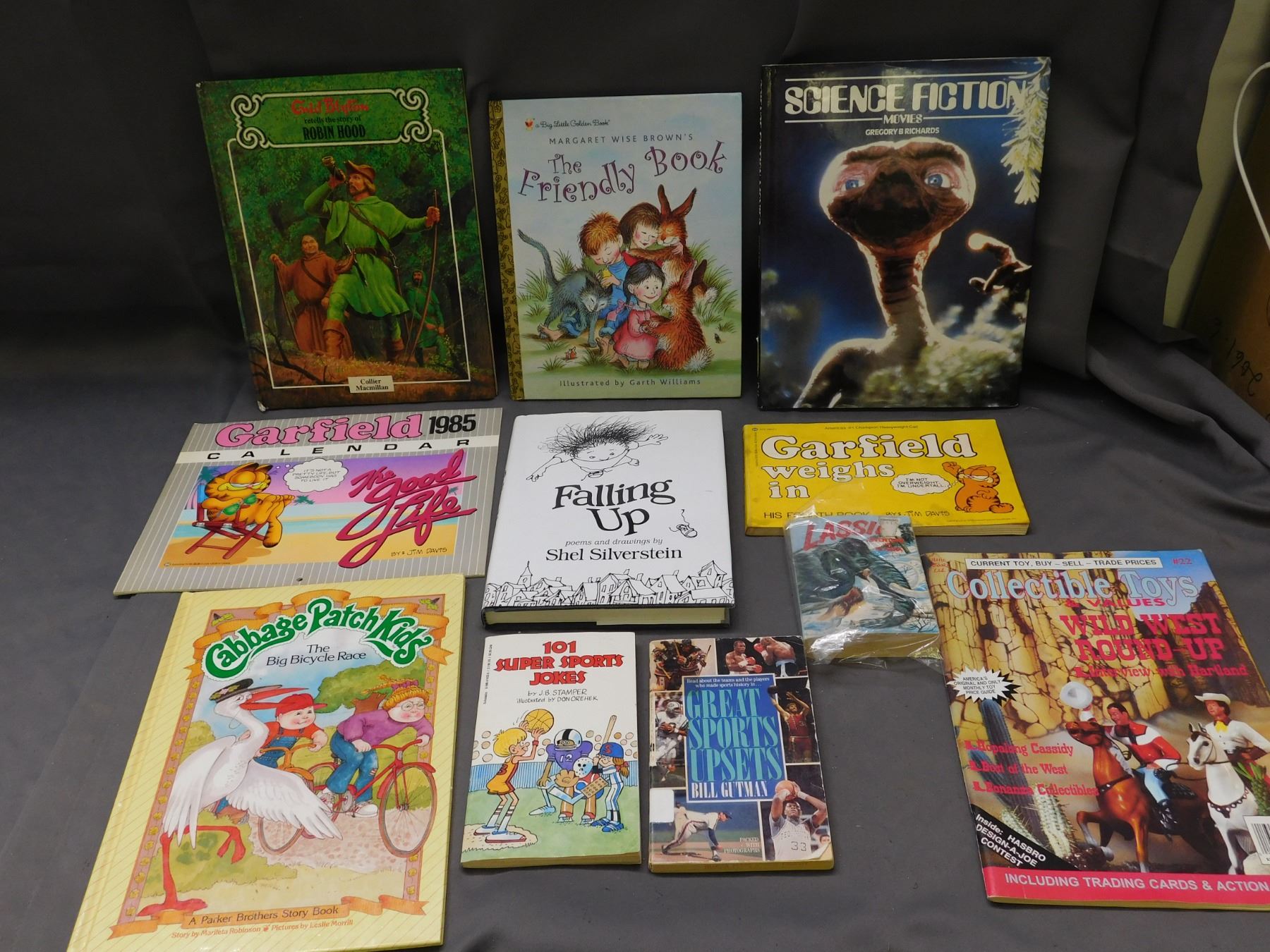 Lot of 11 Kids Books Cabbage Patch Kids, Garfield, Falling Up, Robin ...