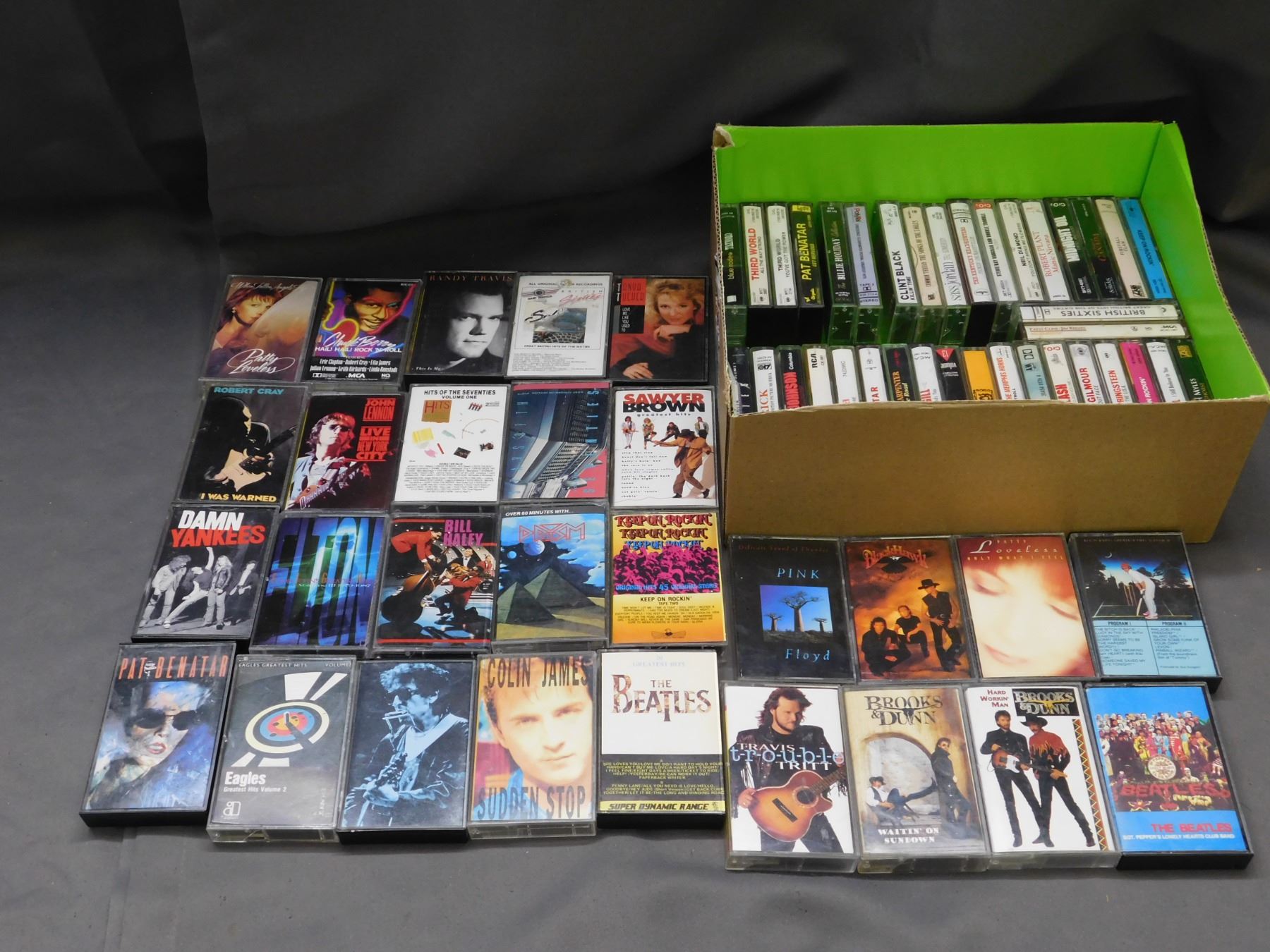 Lot of 65 Assorted Cassette Tapes