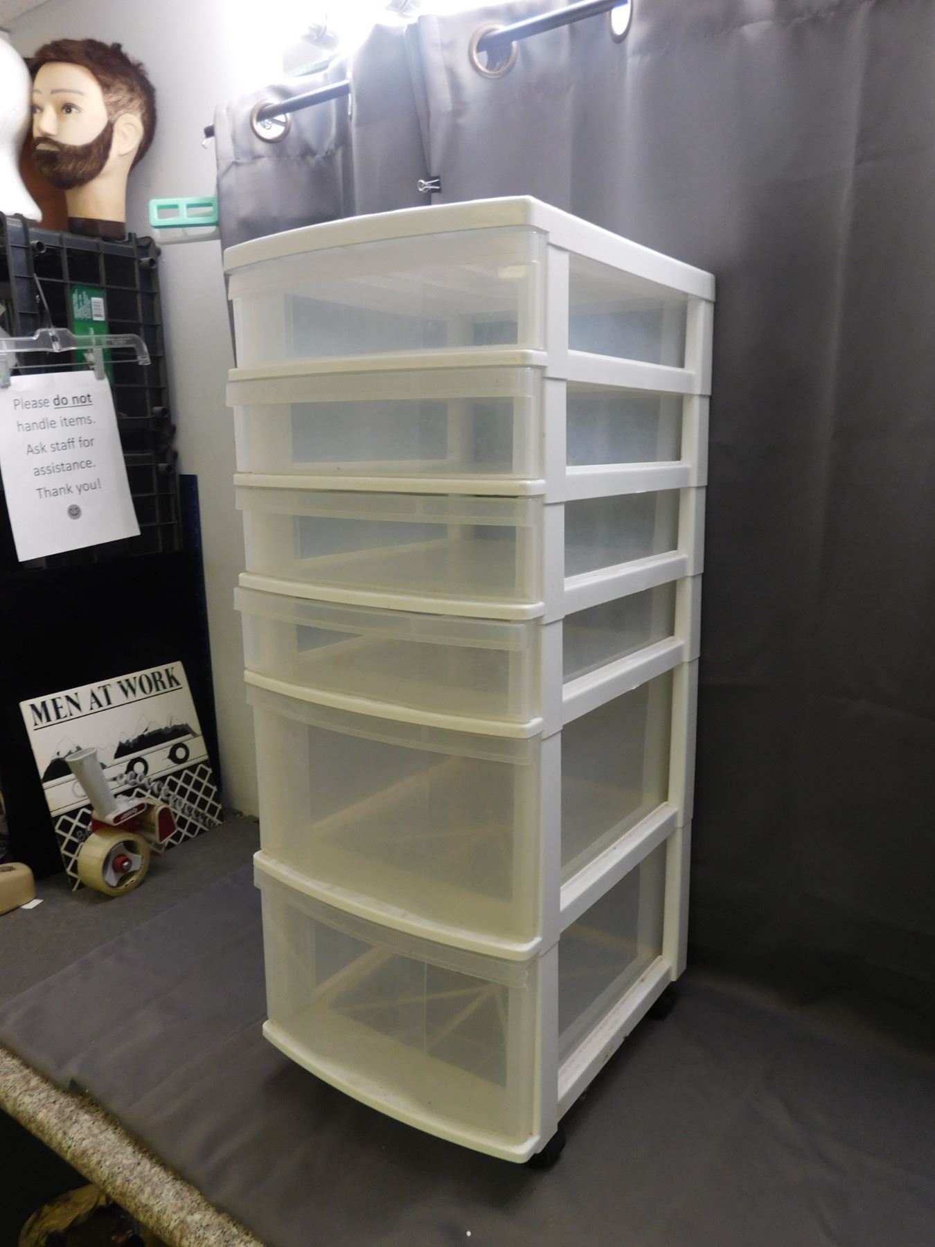 6 Drawer Plastic Organizer Storage Unit