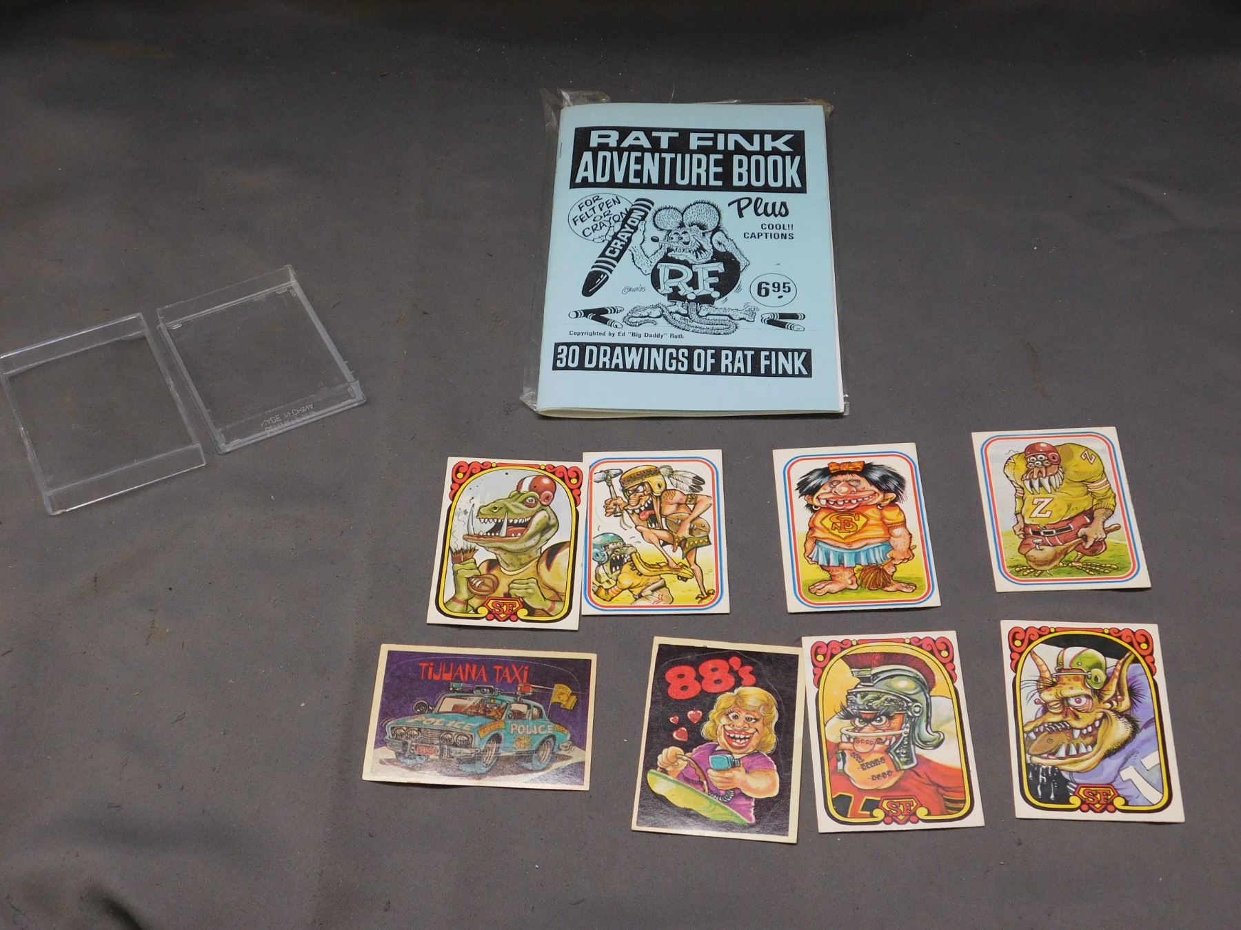 1984 Rat Fink Adventure Coloring Book (unused) and Don Russ Bubble Gum ...