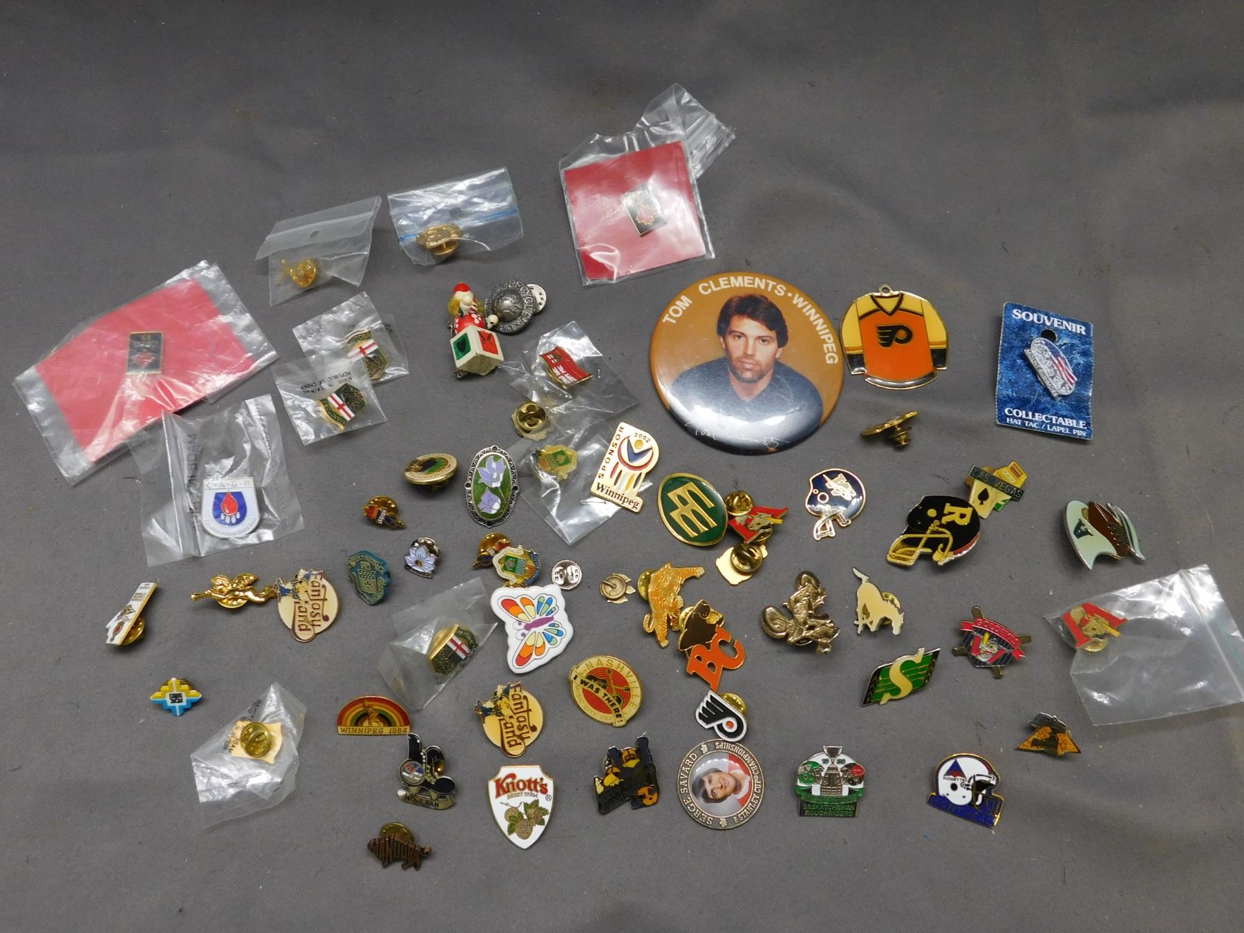 Lot of Mostly Sports Buttons / Pins