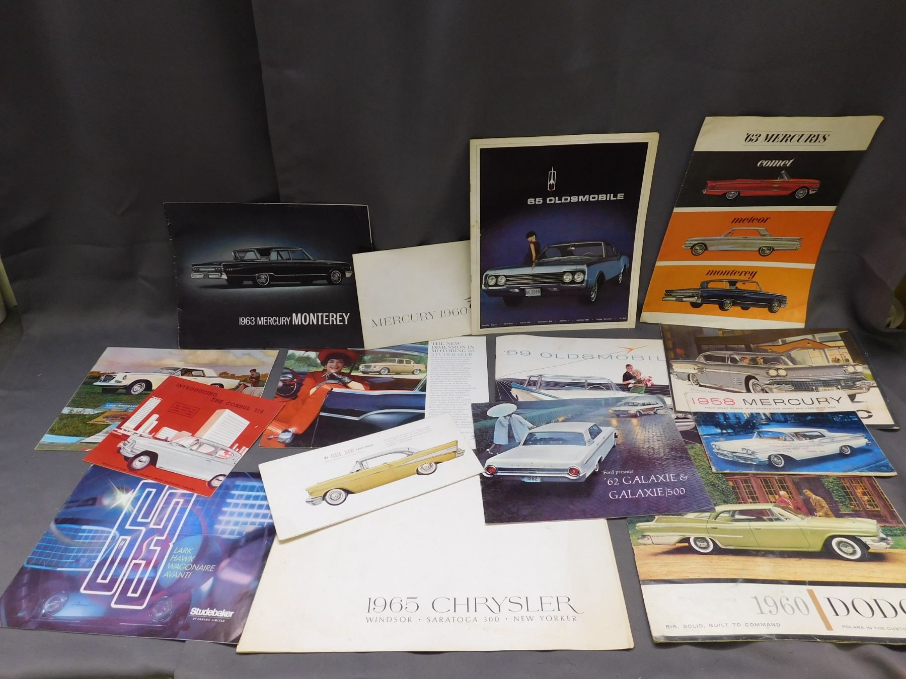 Lot of Vintage Automotive Car Brochures Pamphlets 63 Mercury, 1960 ...