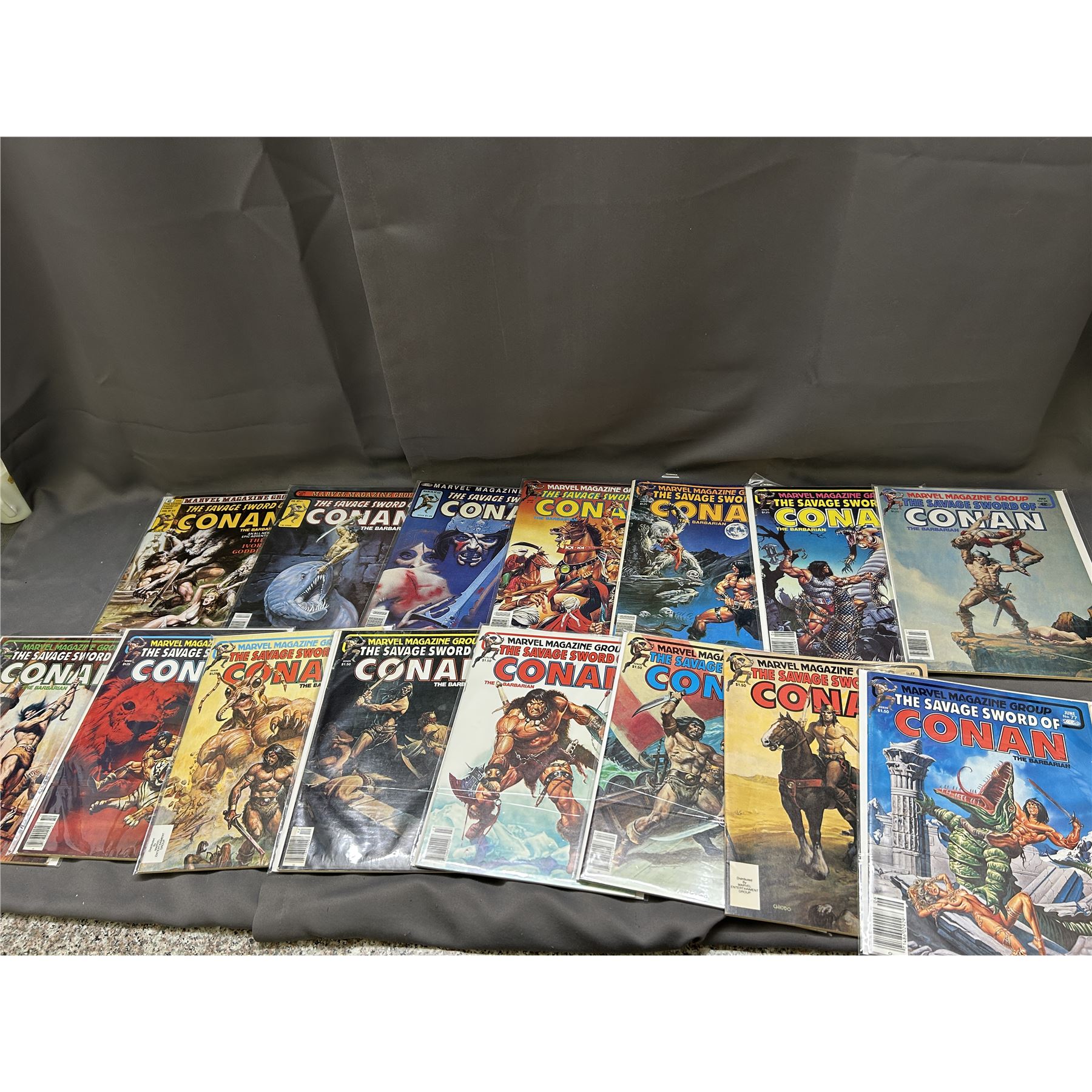 Lot of 15 The Savage Sword of Conan Magazine Comics Issues #60-77