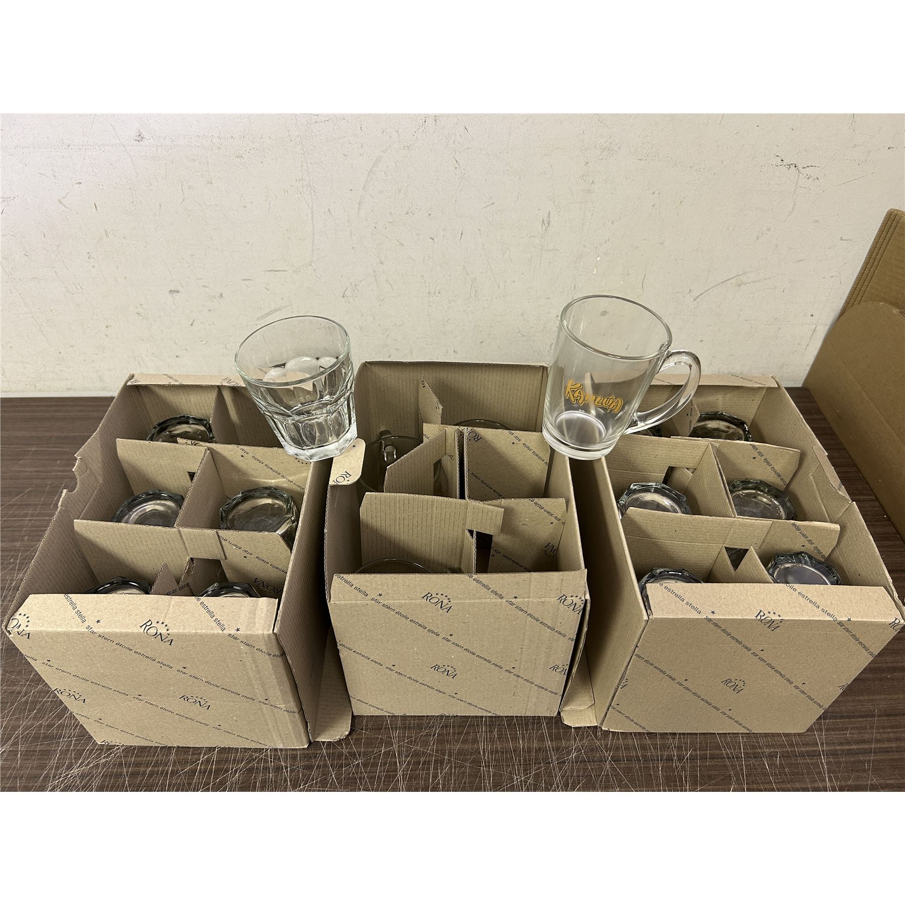24 Water Glasses and 4 Kahlua Glasses