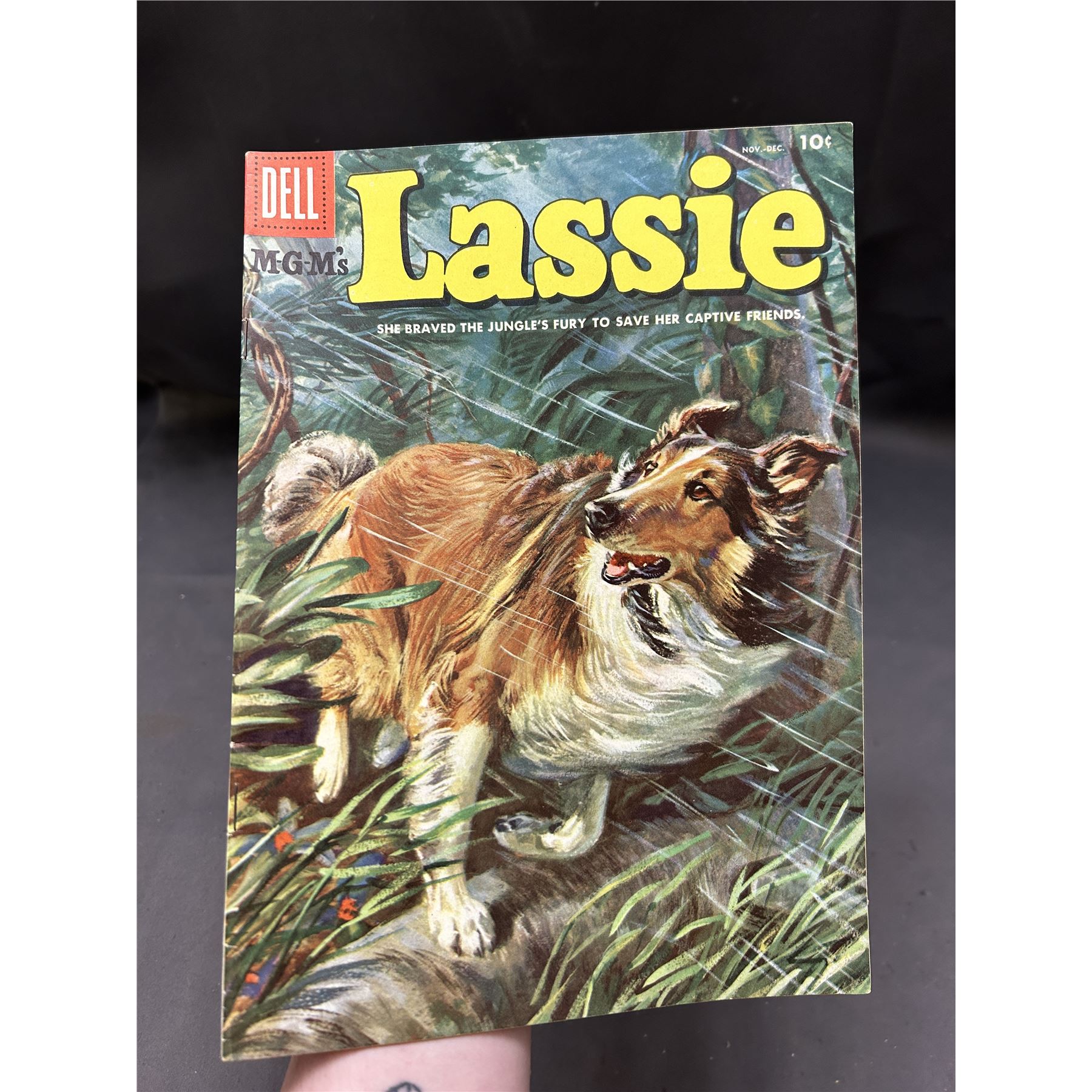 Vintage 1955 Lassie #25 Dell Comic 10c