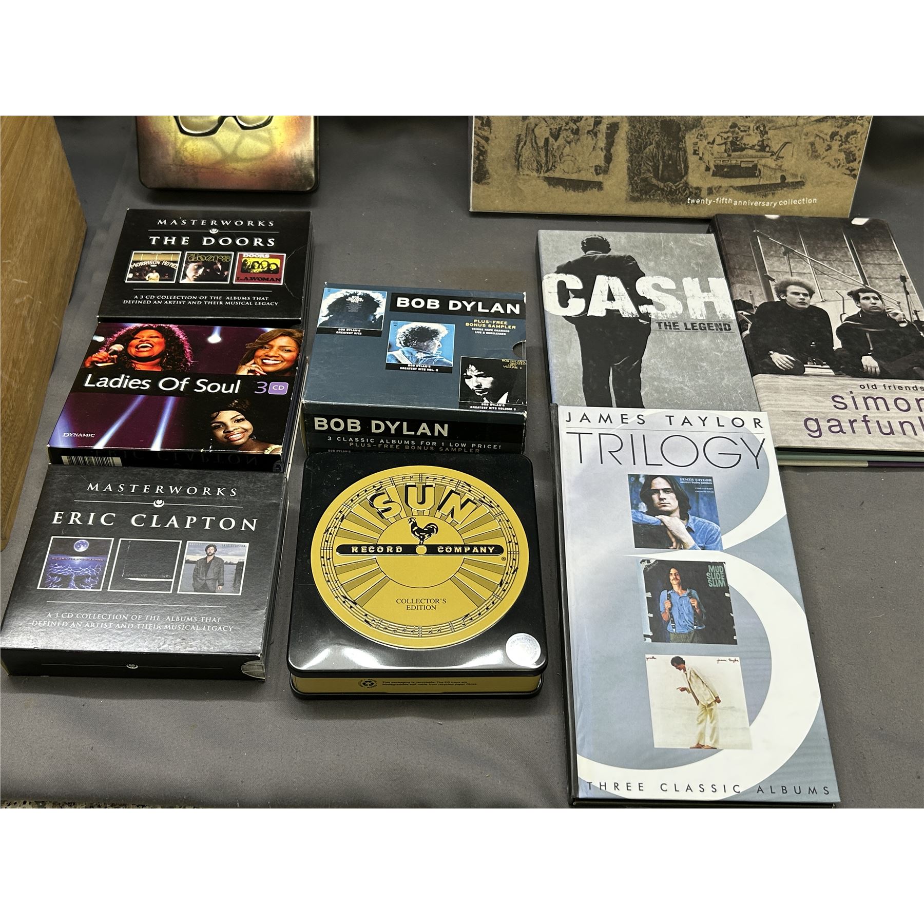 Crate of CDs, Collected Works, Best of, Box Set Albums, Bob Dylan ...