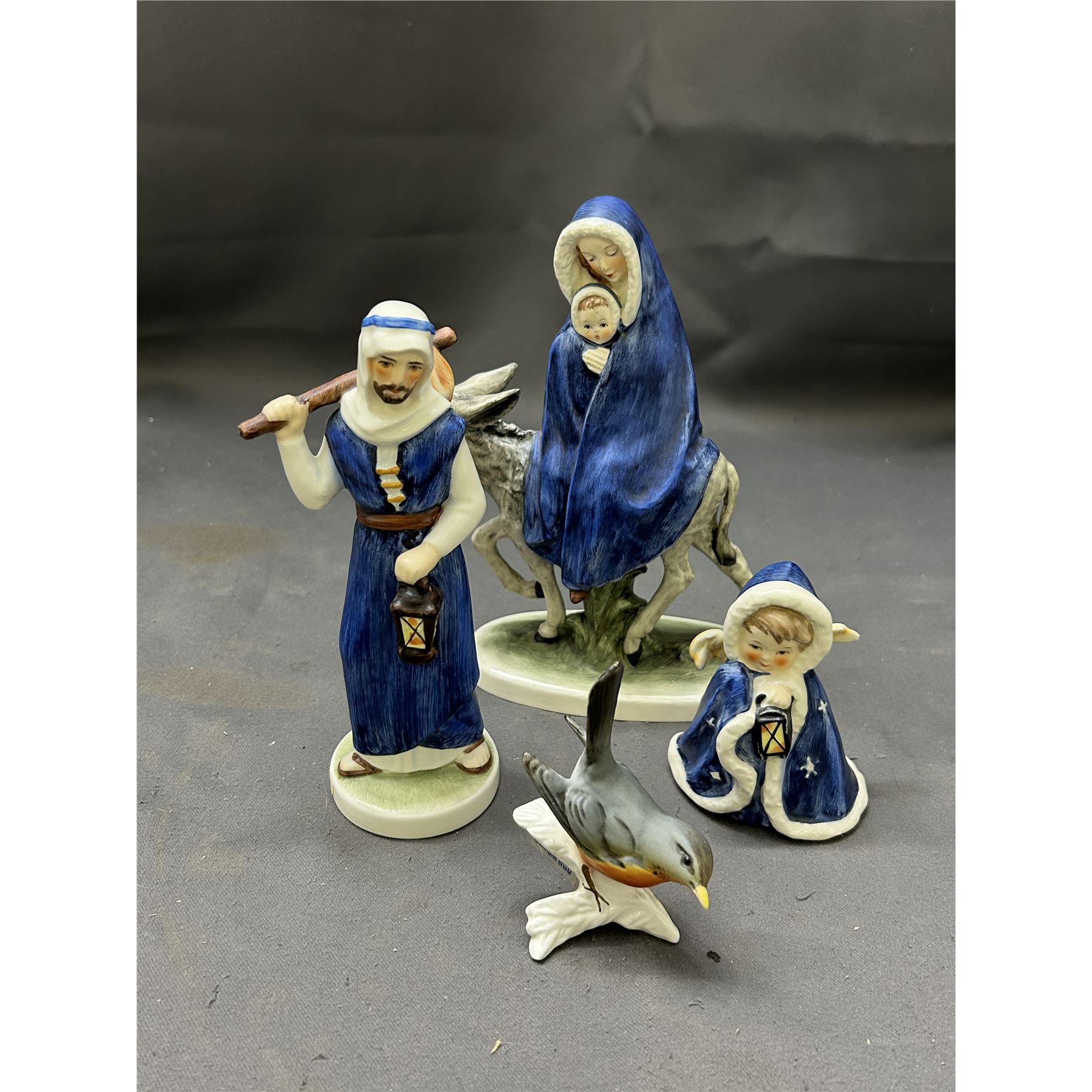 Lot of 4 Goebel Religious Nativity Christmas Porcelain Figurines