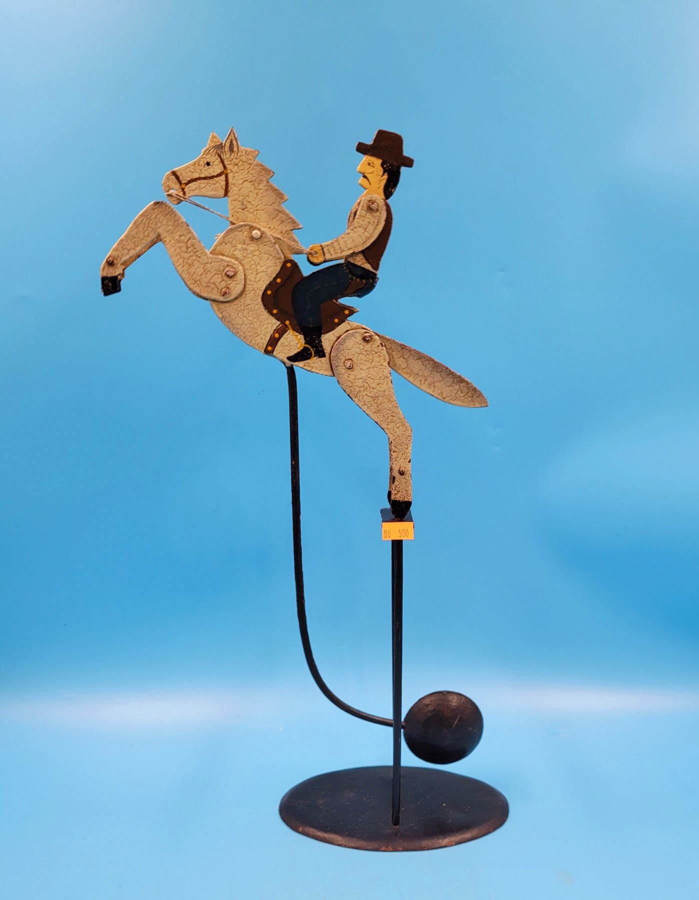 Cowboy Sky Hook Sculpture/Balancing Toy