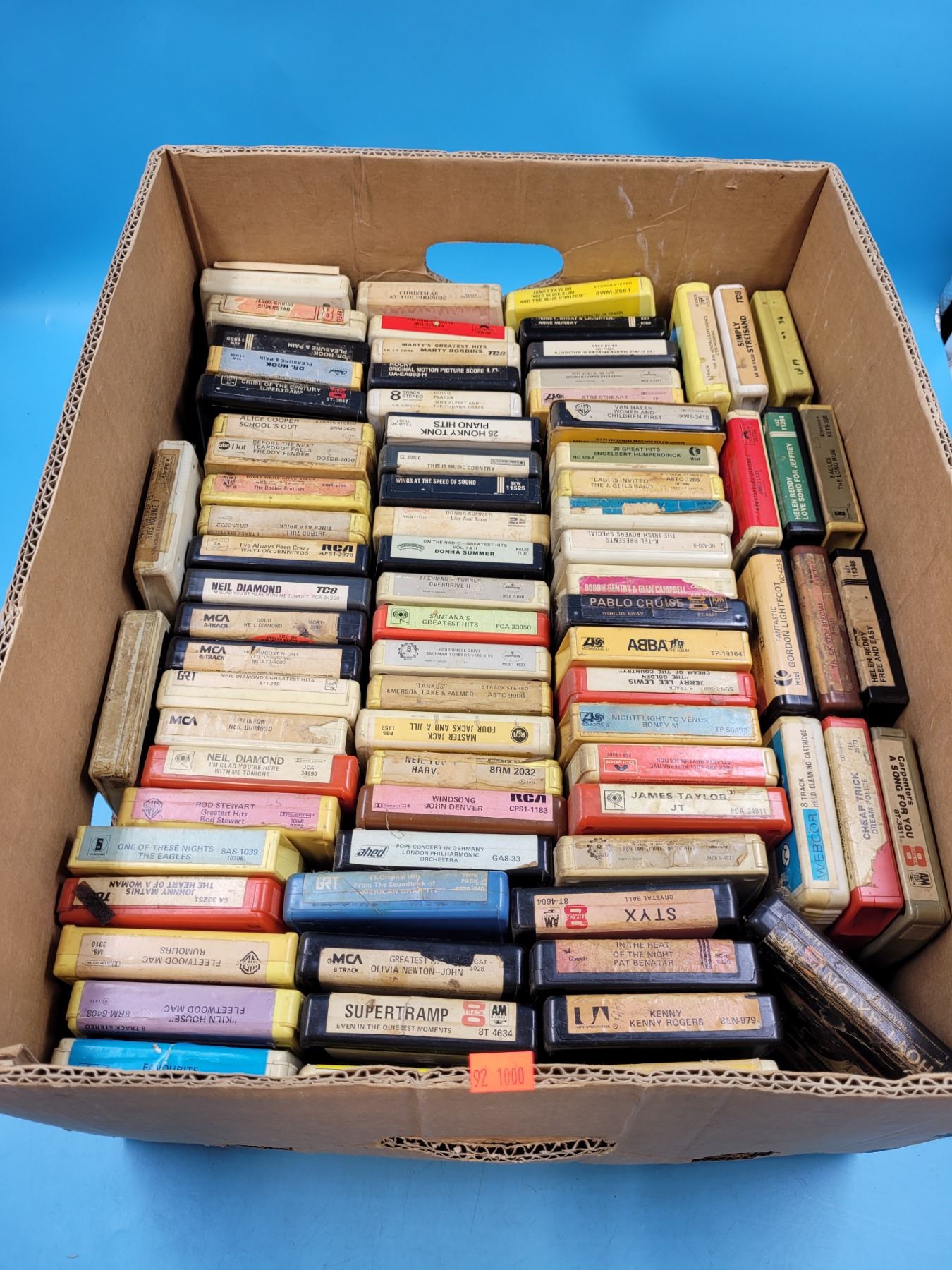 Large Lot Of 8-Track Tapes