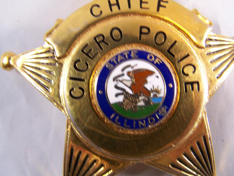 1950's Cicero Auxilliary Police Chief Shield