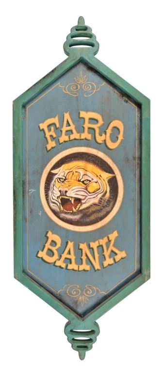 Tombstone A.T. Faro Bank Custom Hand-Painted Sign